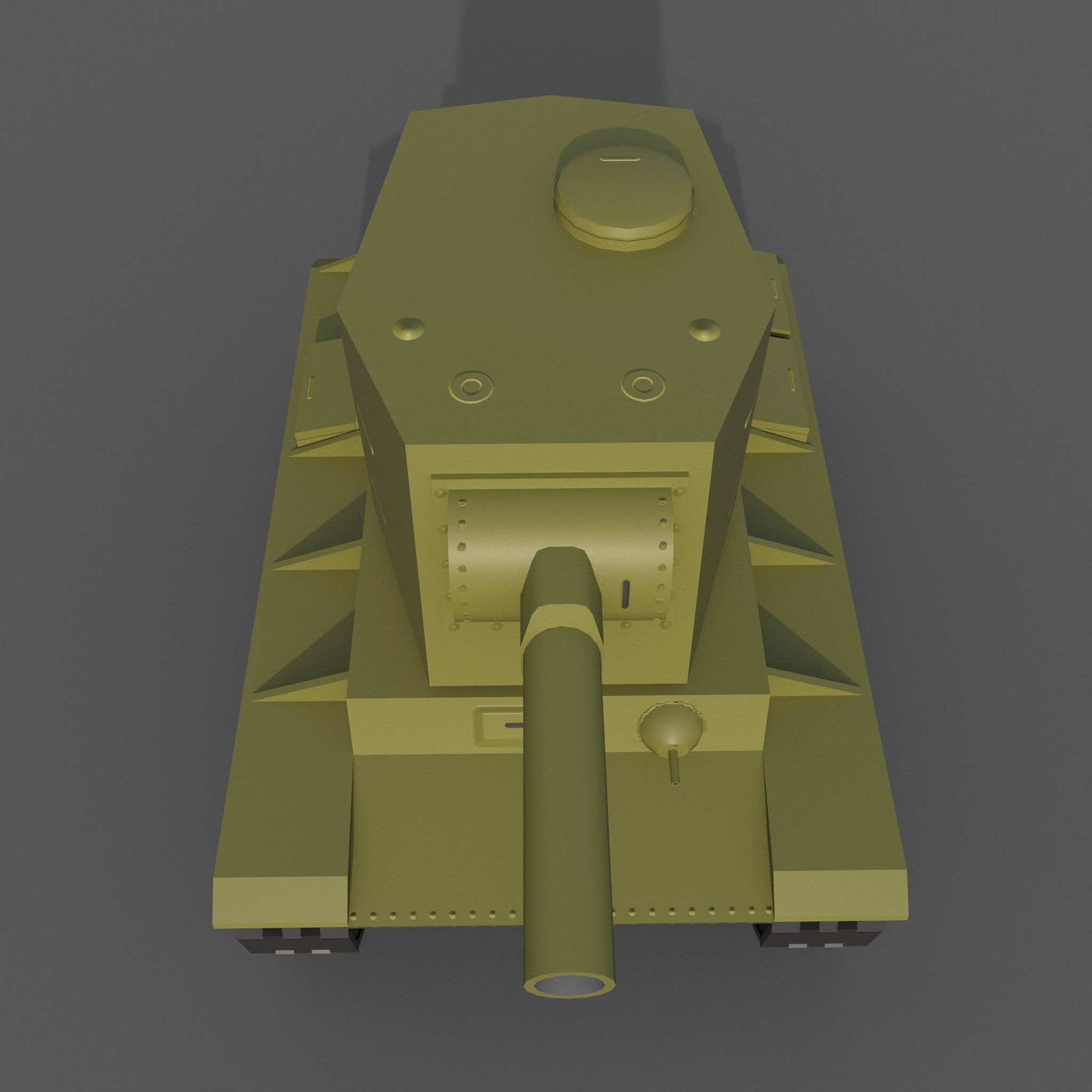 3D model Cartoon KV-2 VR / AR / low-poly | CGTrader