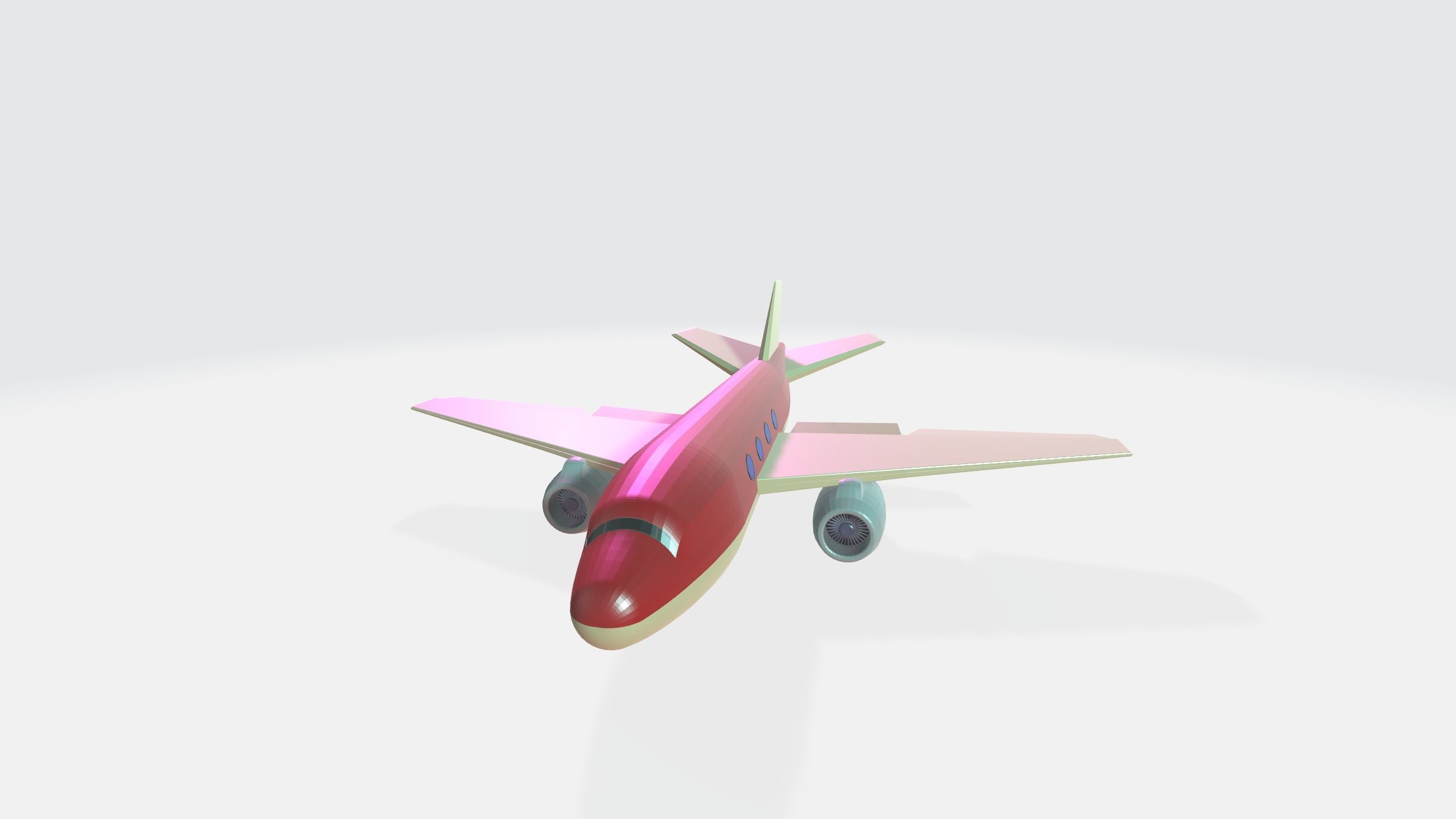 3D model Air Bus Airplane VR / AR / low-poly | CGTrader