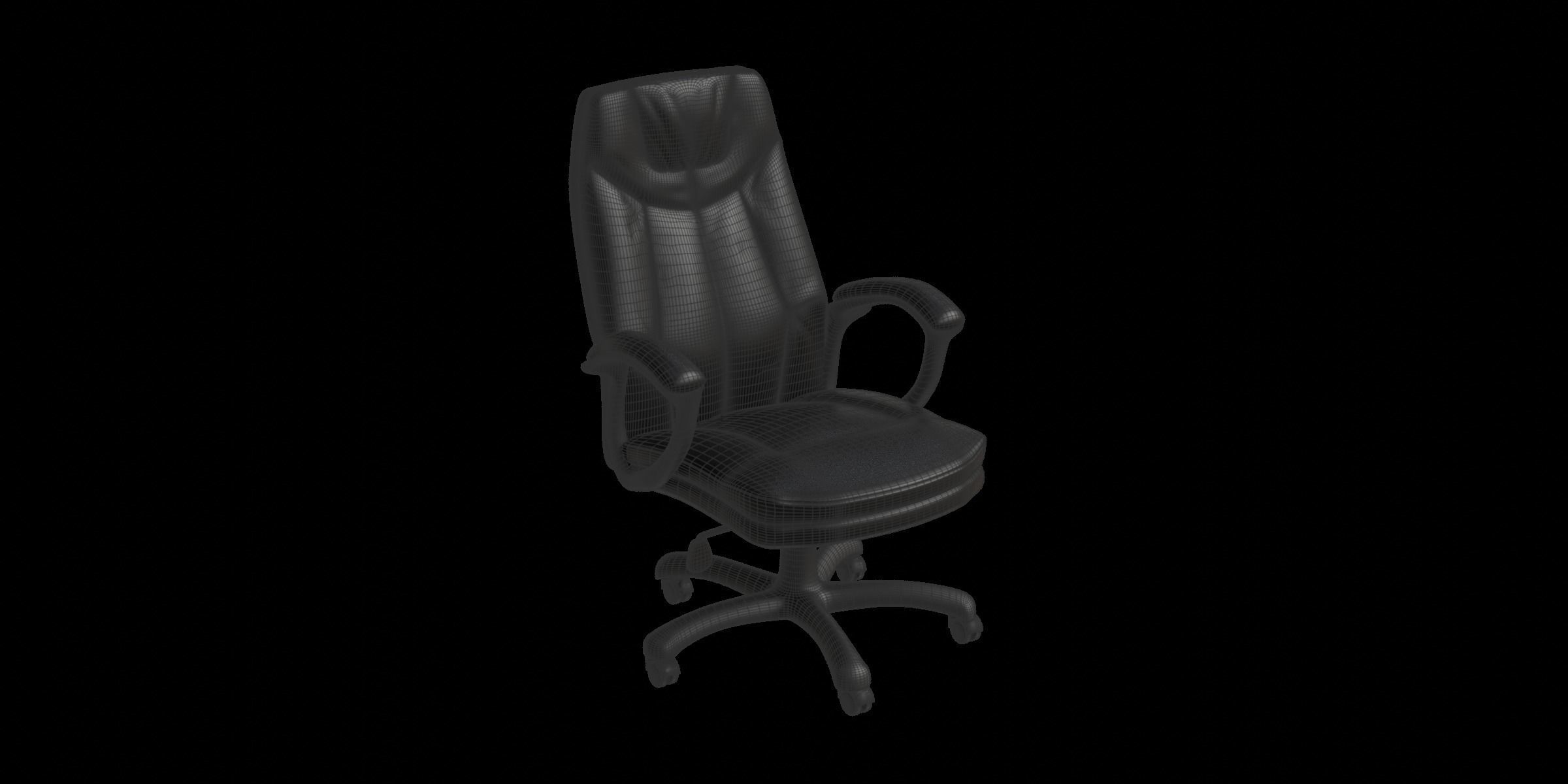 High Back Black Chair 3D model | CGTrader