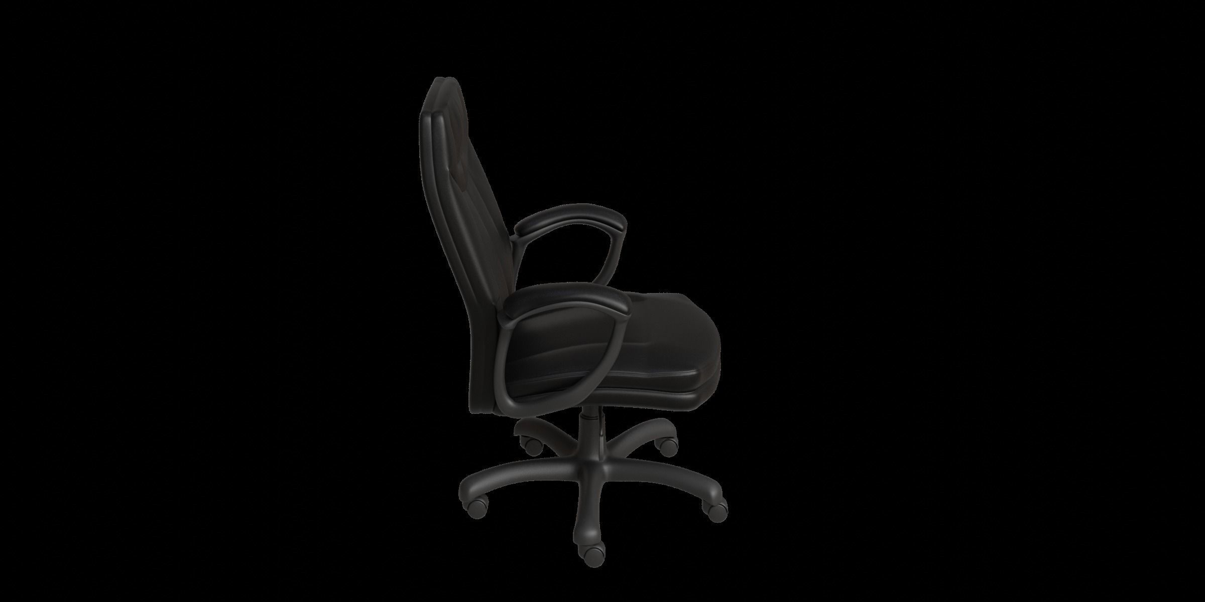 High Back Black Chair 3D model | CGTrader
