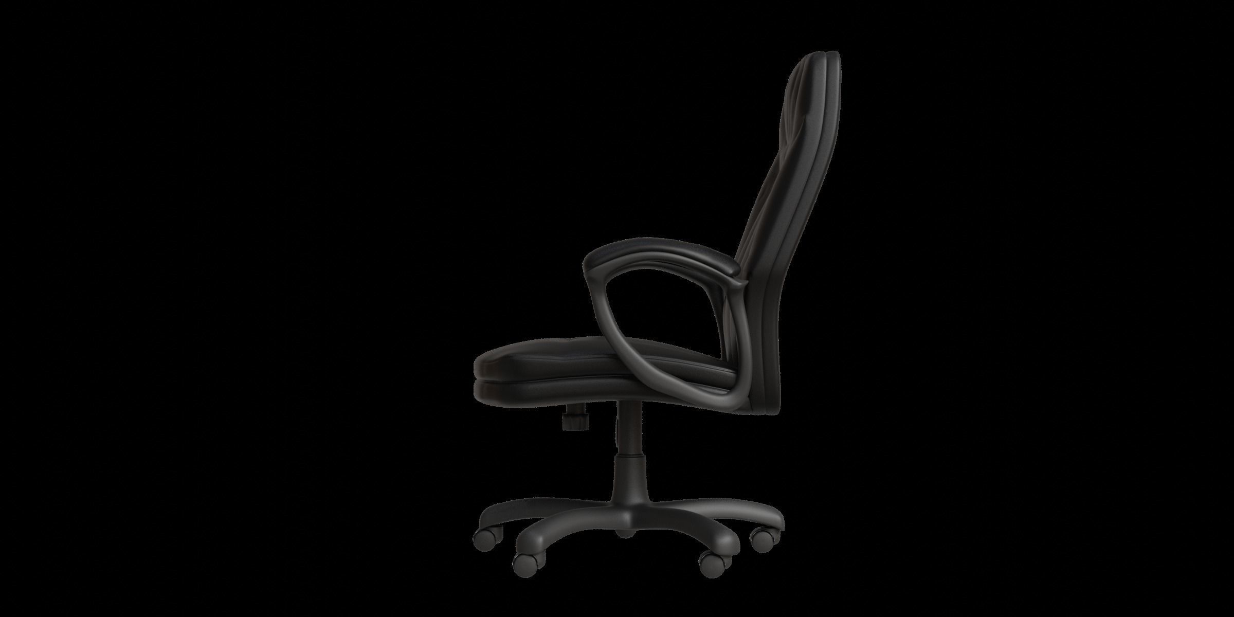 High Back Black Chair 3D model | CGTrader