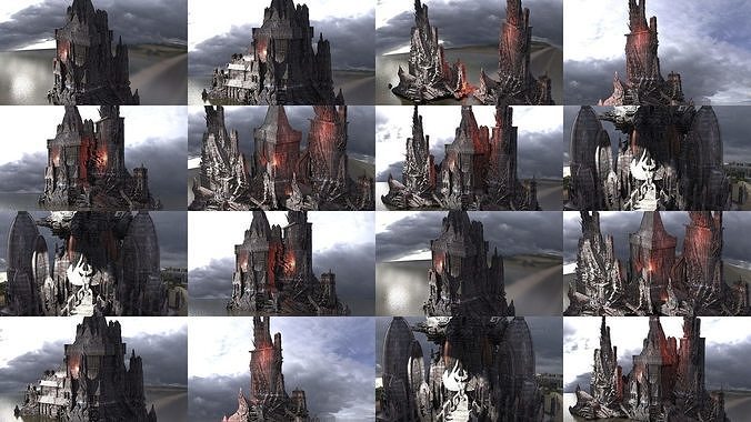 Evil wizard Tower collection 1 | CGTrader