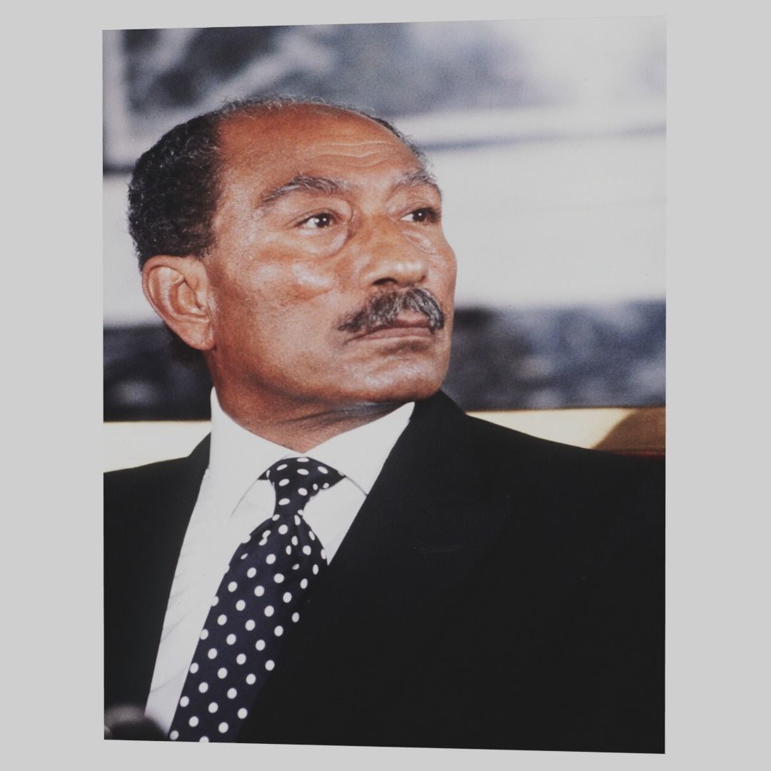3D model Anwar Sadat portrait VR / AR / low-poly | CGTrader