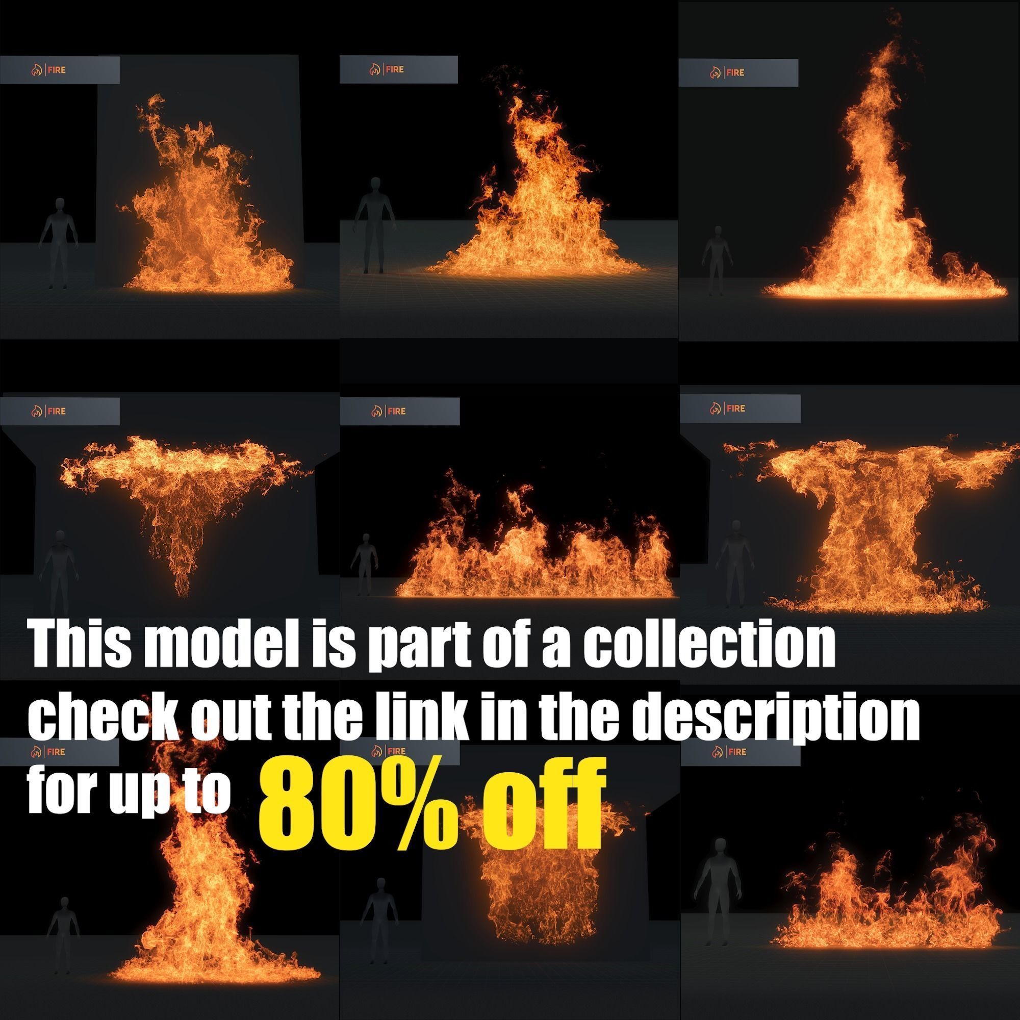 3D Wallfire Animation 3D model animated | CGTrader