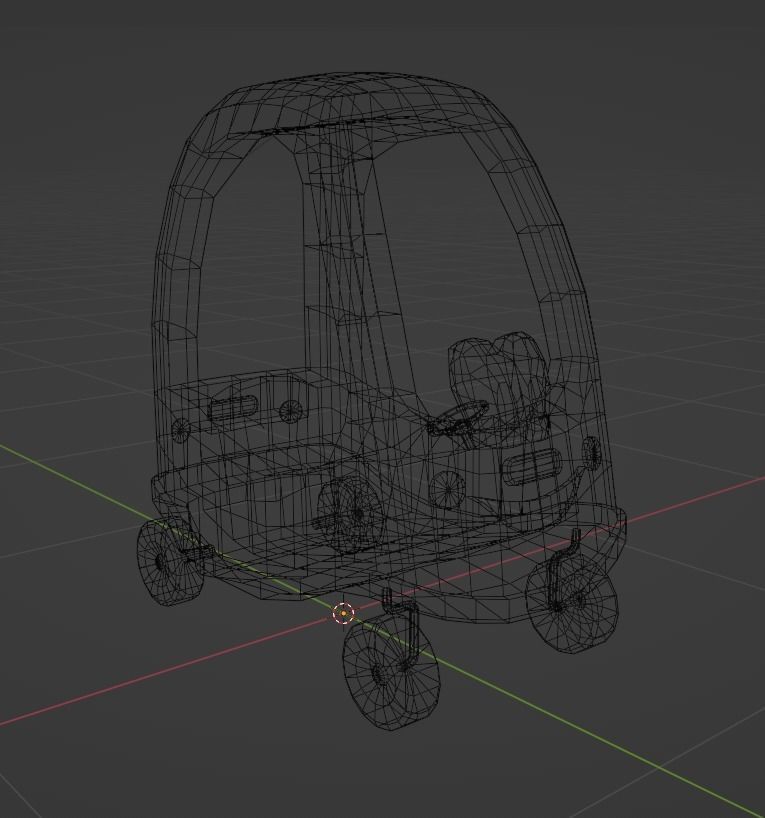 Childrens Rideable Toy Car free VR / AR / low-poly 3D model | CGTrader