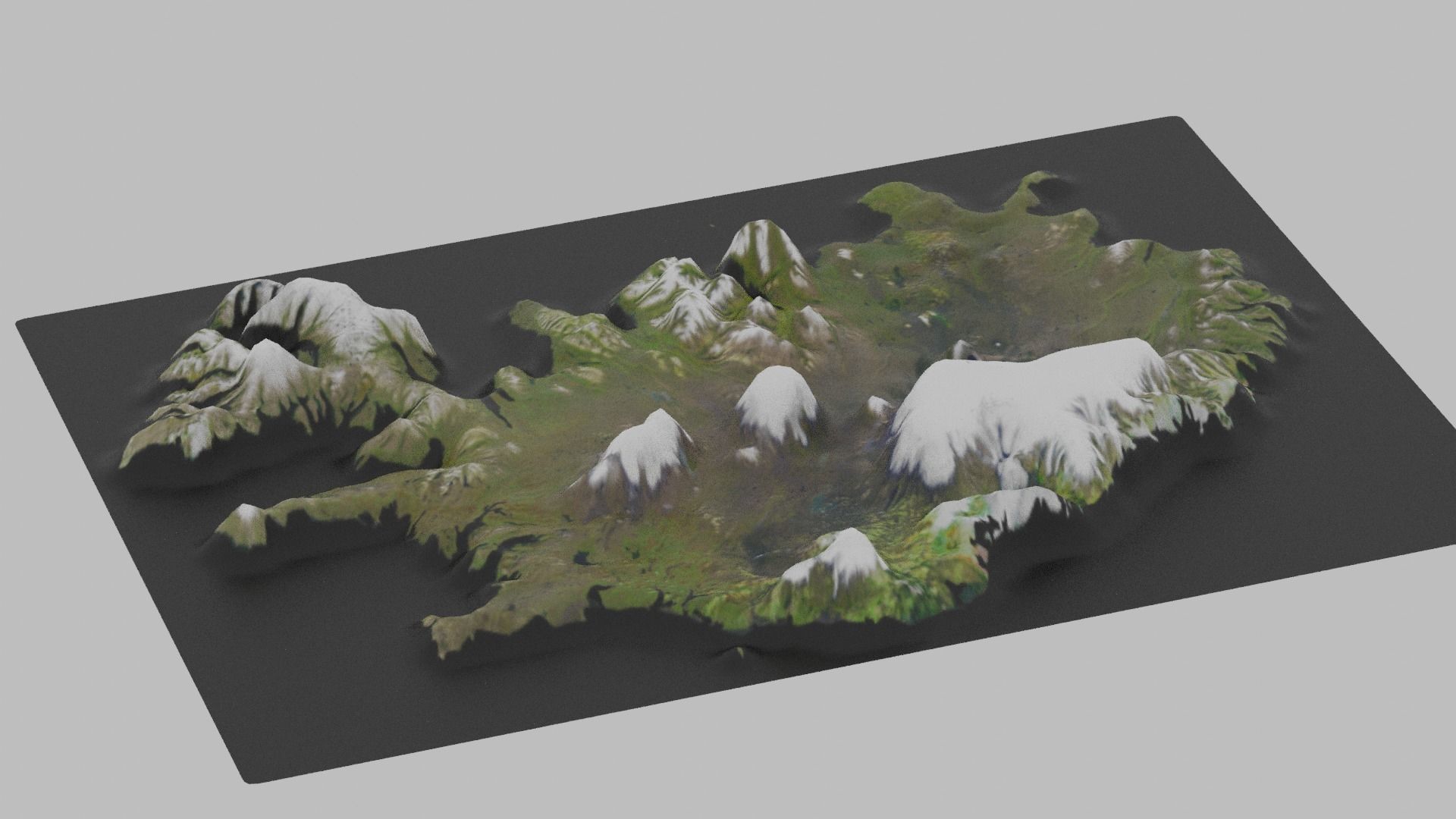 3D model Iceland Map Country VR / AR / low-poly | CGTrader