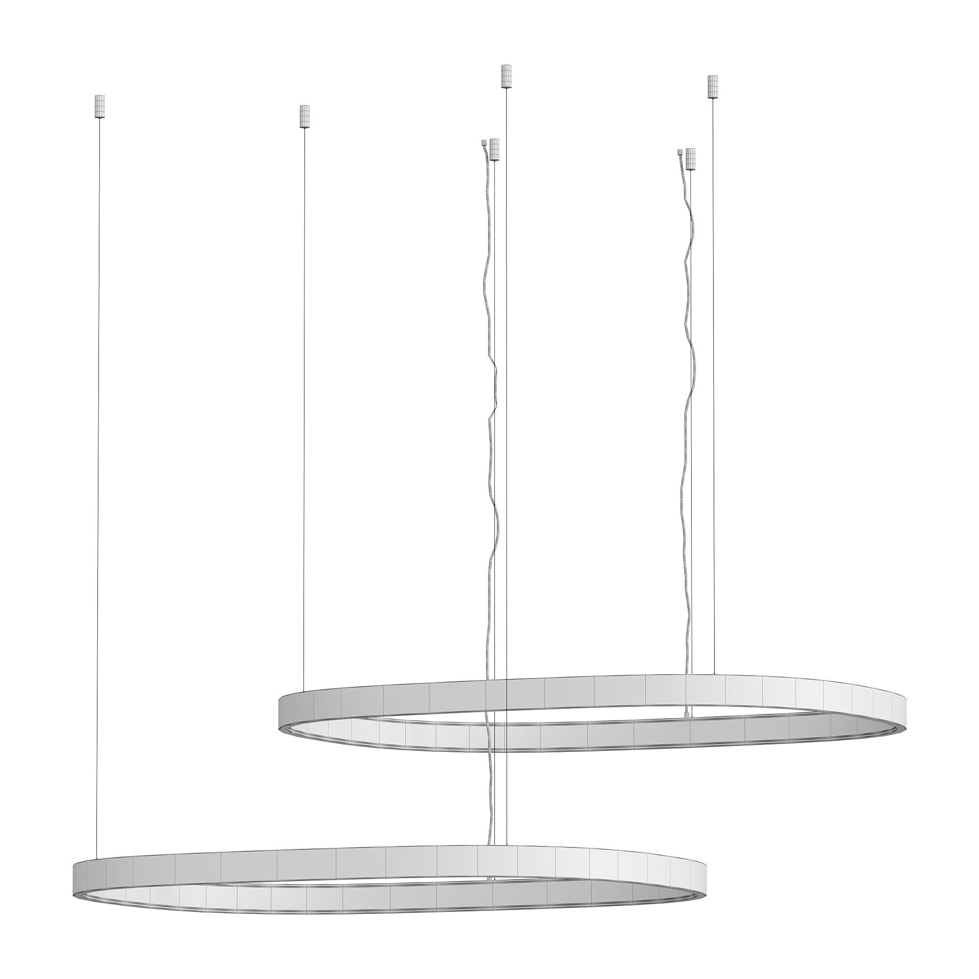 LED ring pendant lamp 3D model | CGTrader