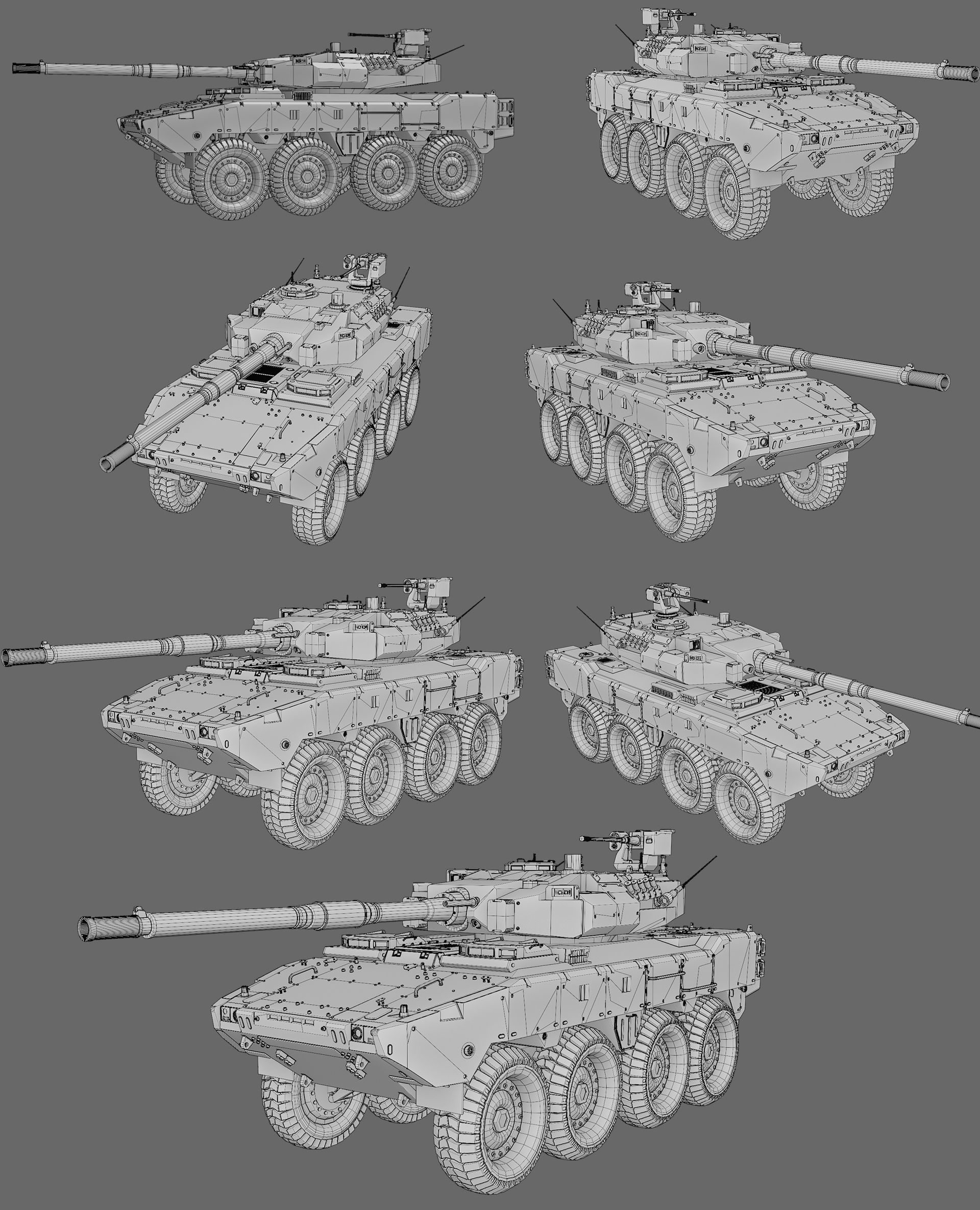 3D model Tank destroyer Machine Vehicle VR / AR / low-poly | CGTrader