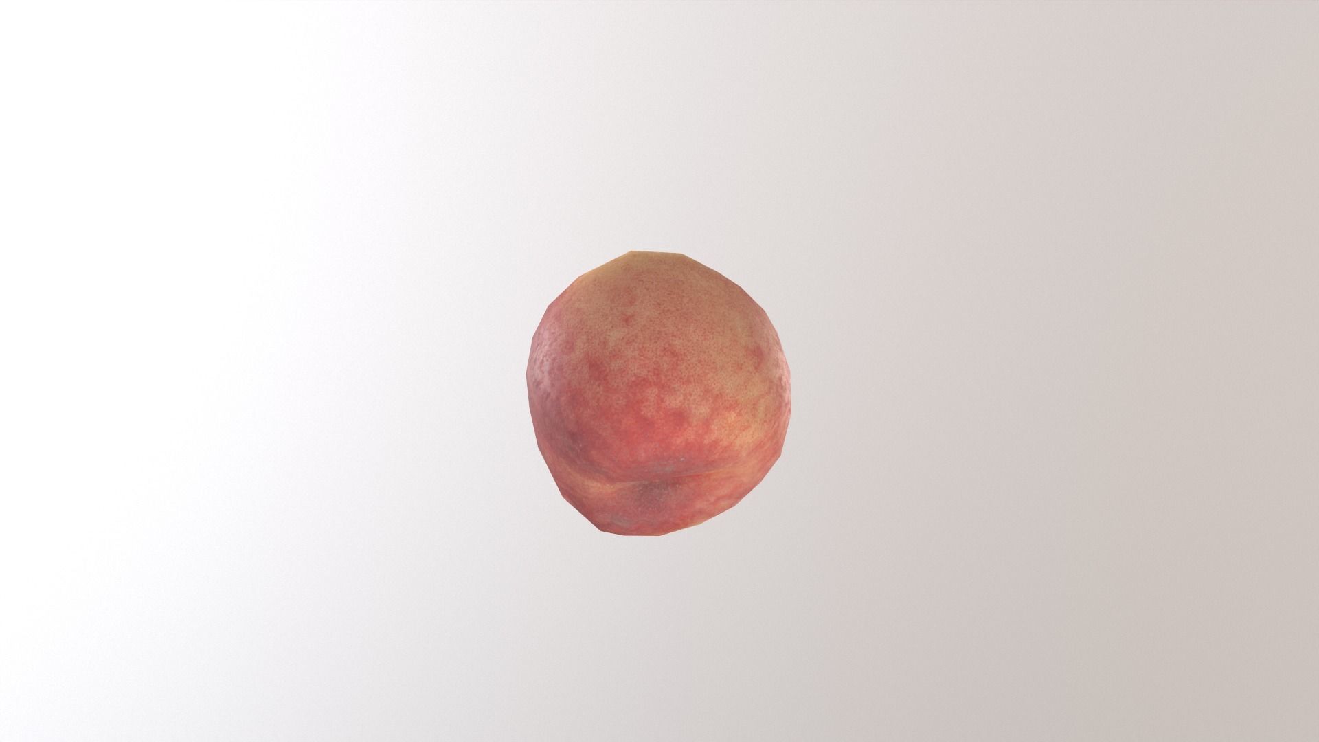 3D model Peach VR / AR / low-poly | CGTrader