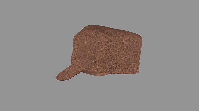 3D model Basic Cap Hat Grid Low-poly VR / AR / low-poly | CGTrader
