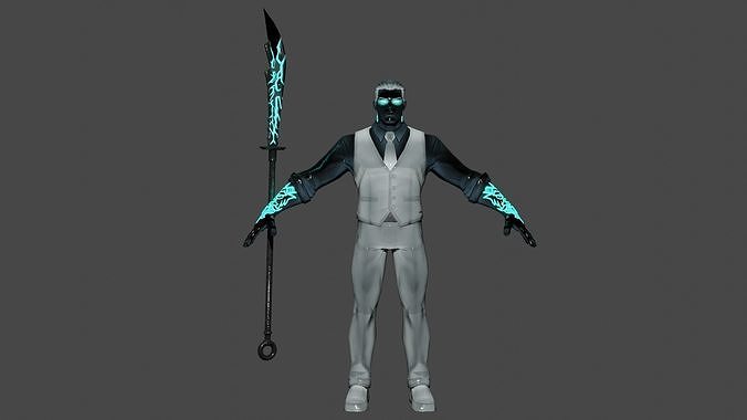 3D model Mr Negative VR / AR / low-poly | CGTrader