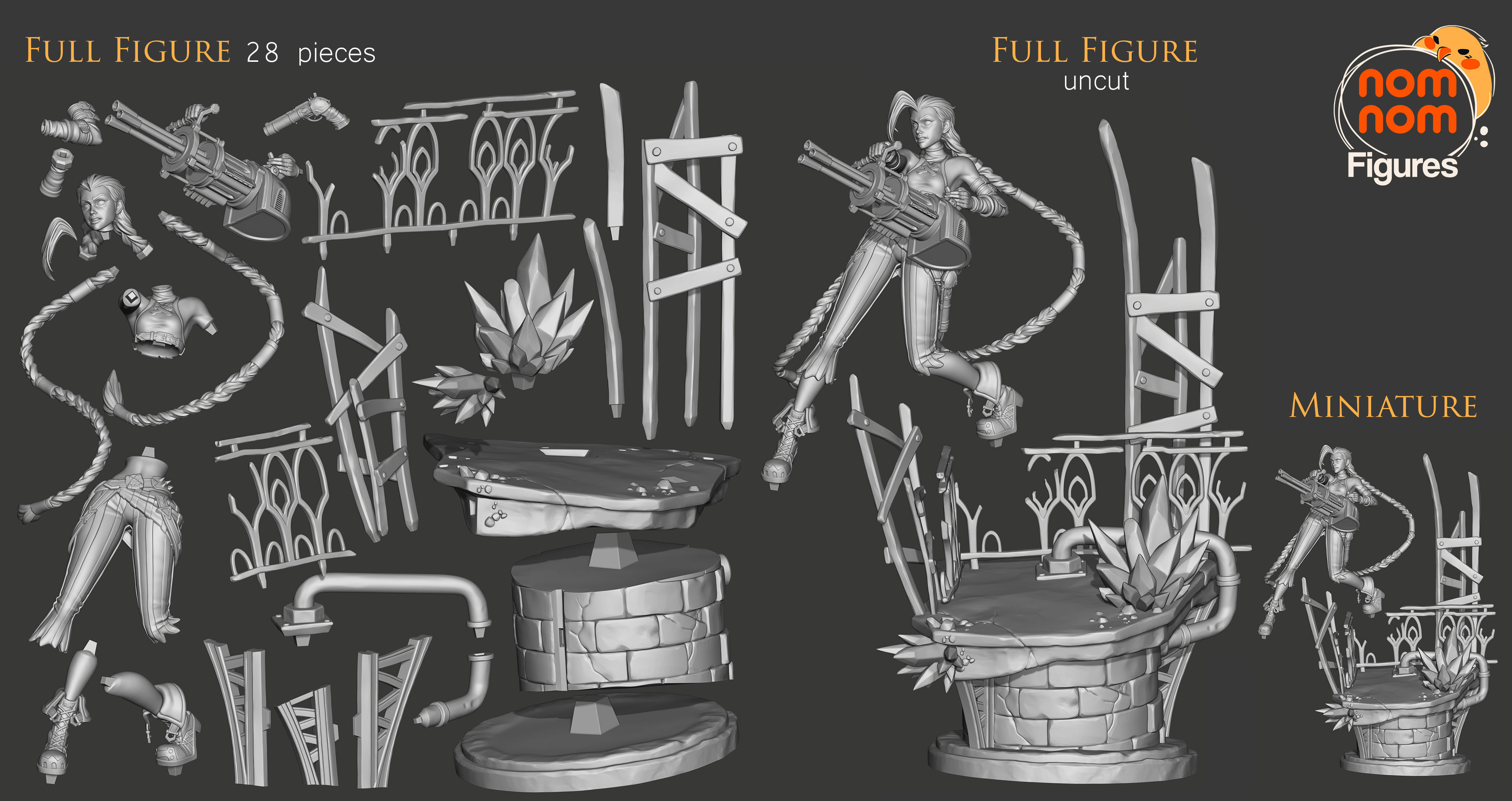 Jinx - Arcane 3D model 3D printable | CGTrader