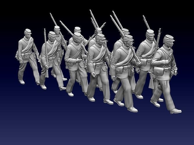 Soldiers Union us civil war 3D model 3D printable | CGTrader