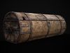 3D model Medieval Cylindrical Chest VR / AR / low-poly | CGTrader