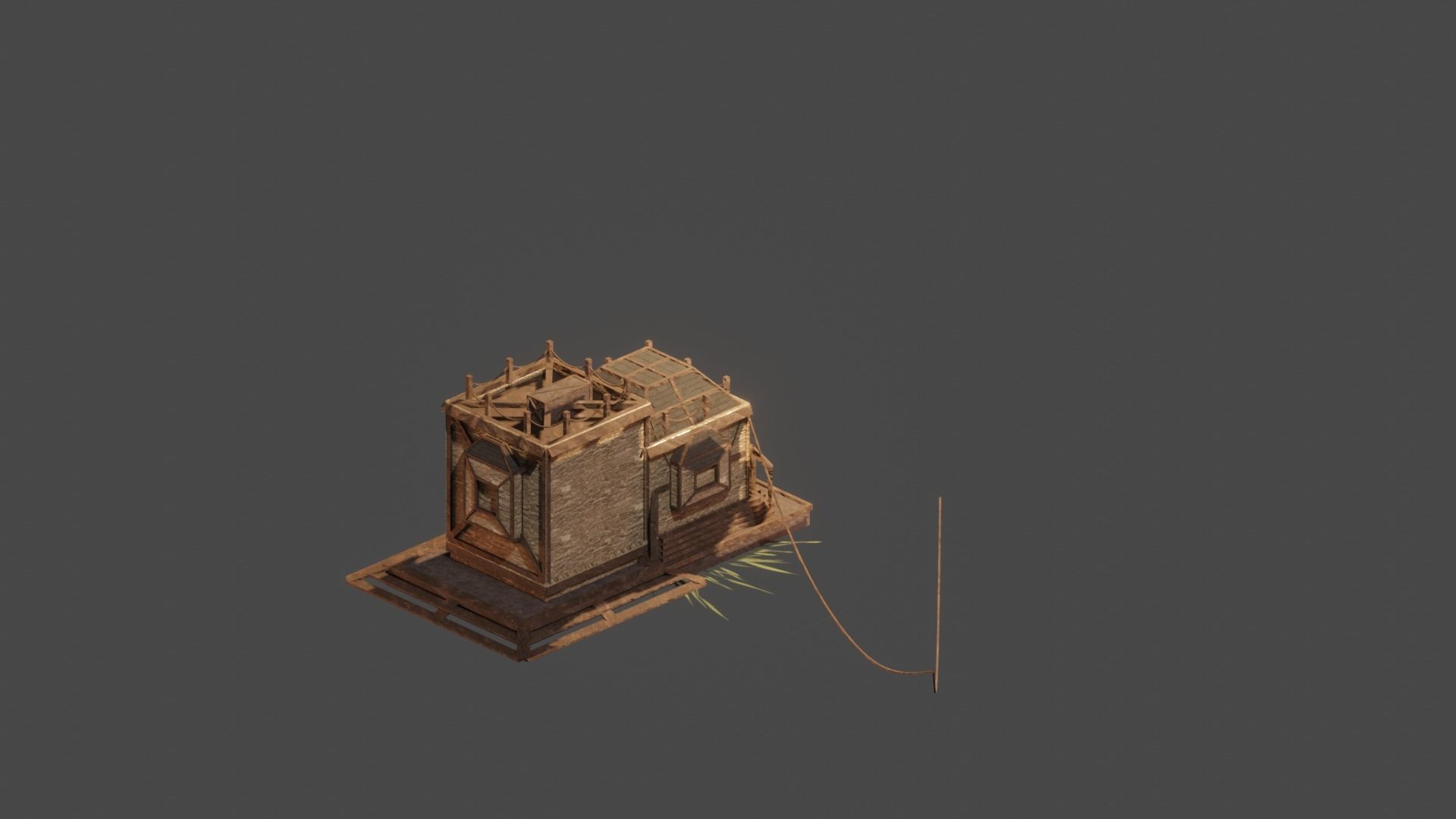 3D model Medieval House Town City Building Castle Tower Blender 07 VR ...