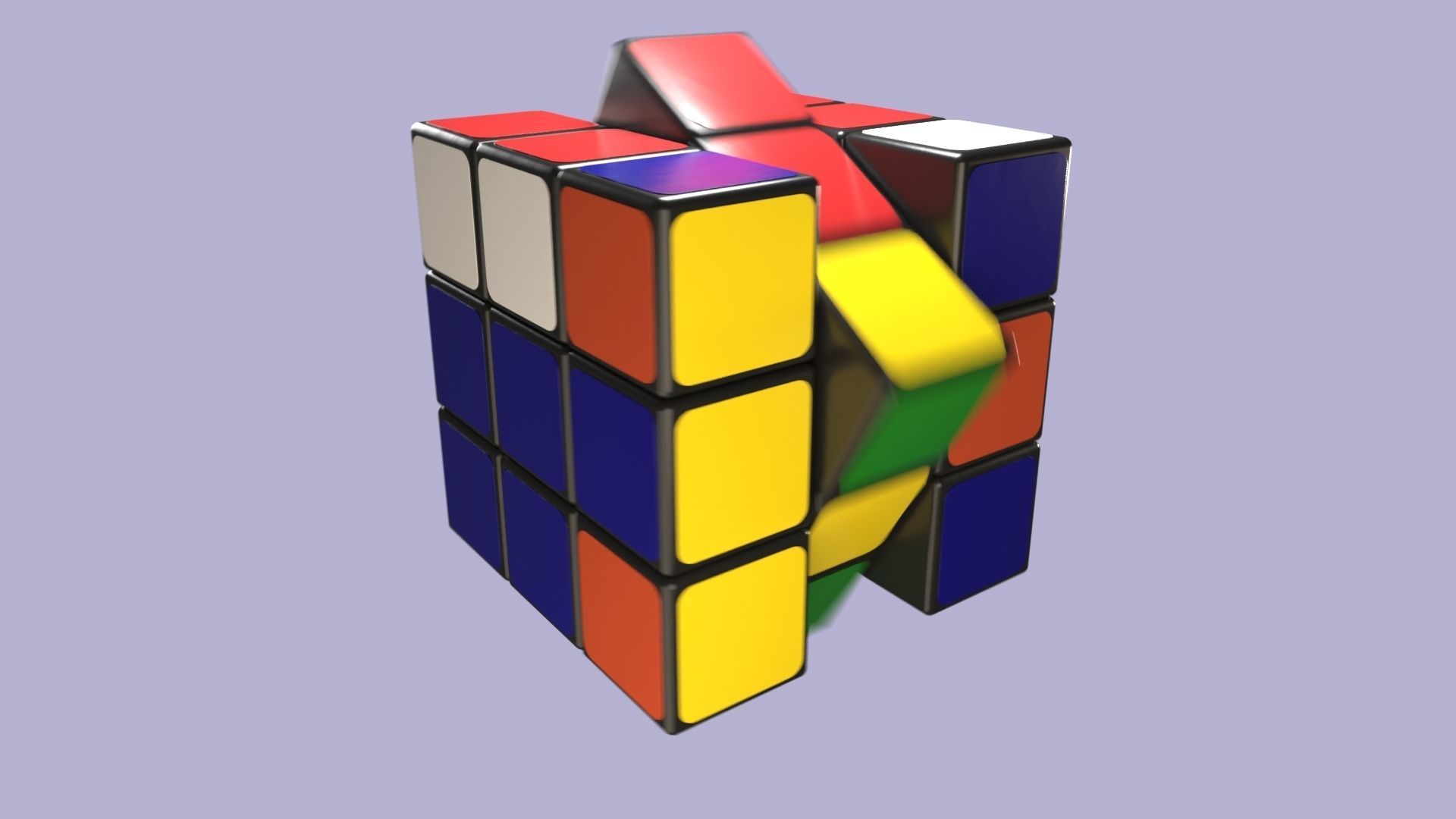 3D model Rubik Cube animation VR / AR / low-poly | CGTrader
