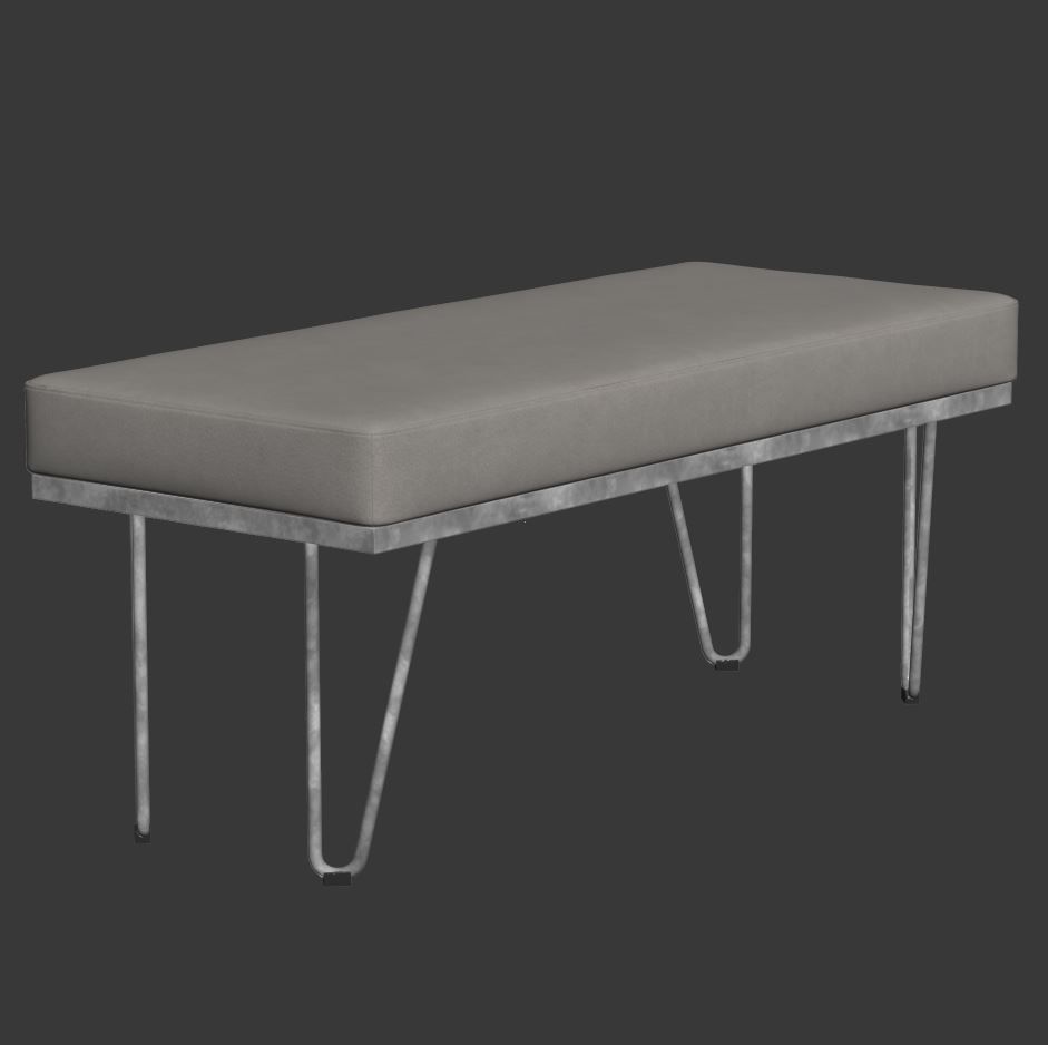 Modern bench by Iconic Home 3D model | CGTrader