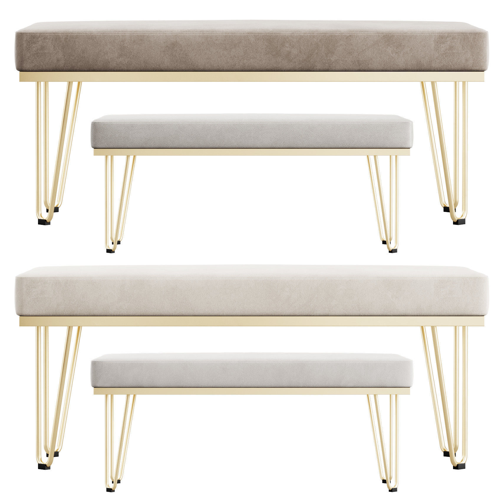 Modern bench by Iconic Home 3D model | CGTrader