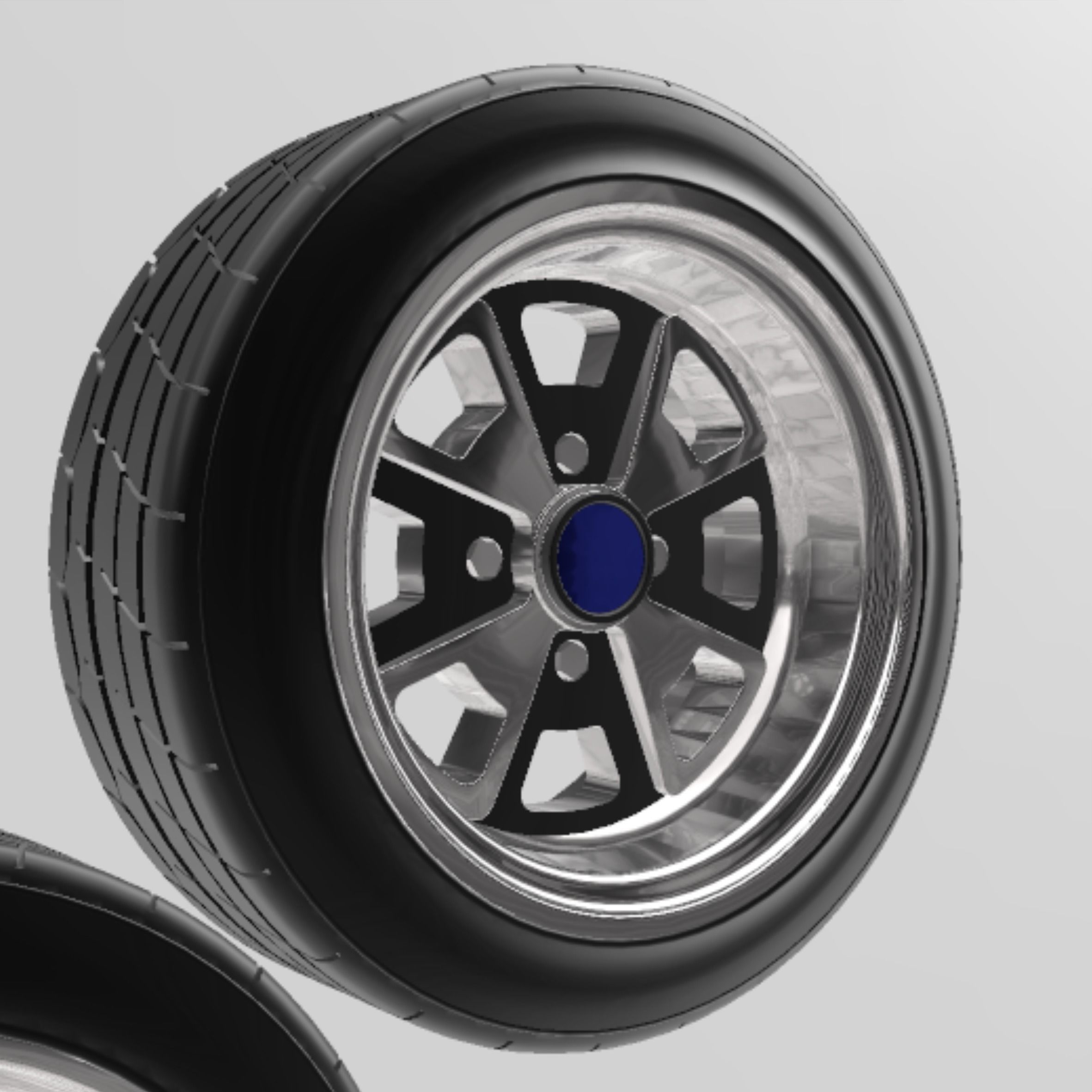PORSCHE 914 WHEEL AND TIRE FOR 1 24 SCALE AUTO 3D model 3D printable ...