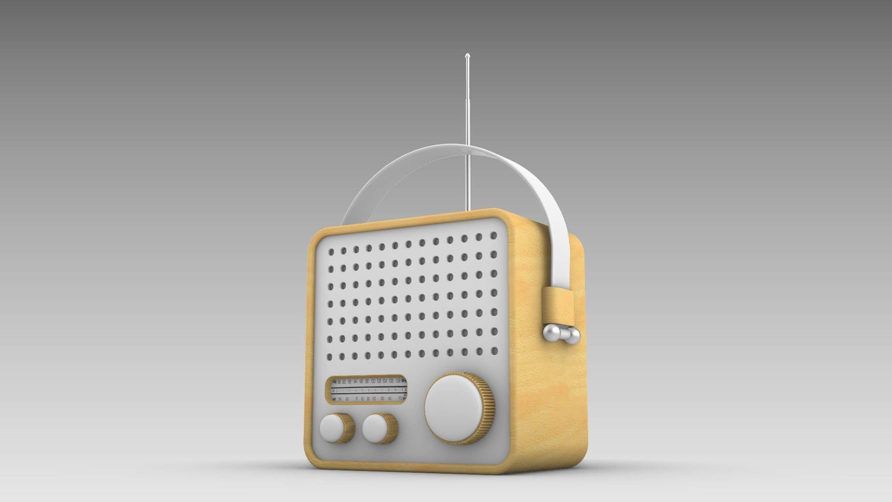 Minimal Radio 002 3D model | CGTrader