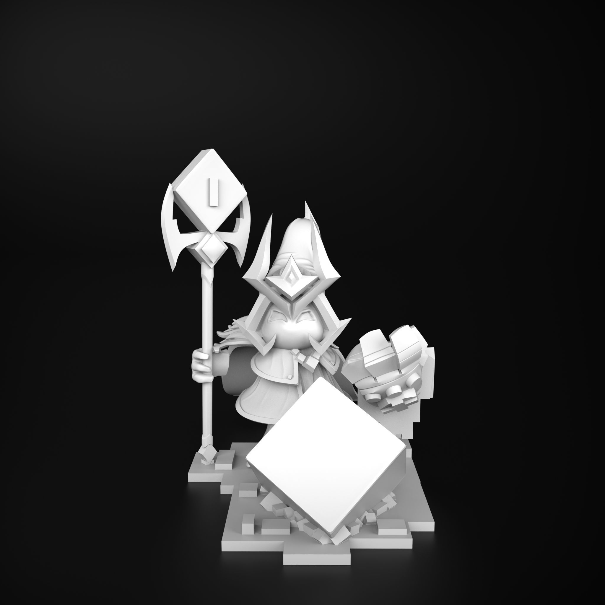 Veigar Final Boss Figure 3D Model to print League of legends 3D model ...