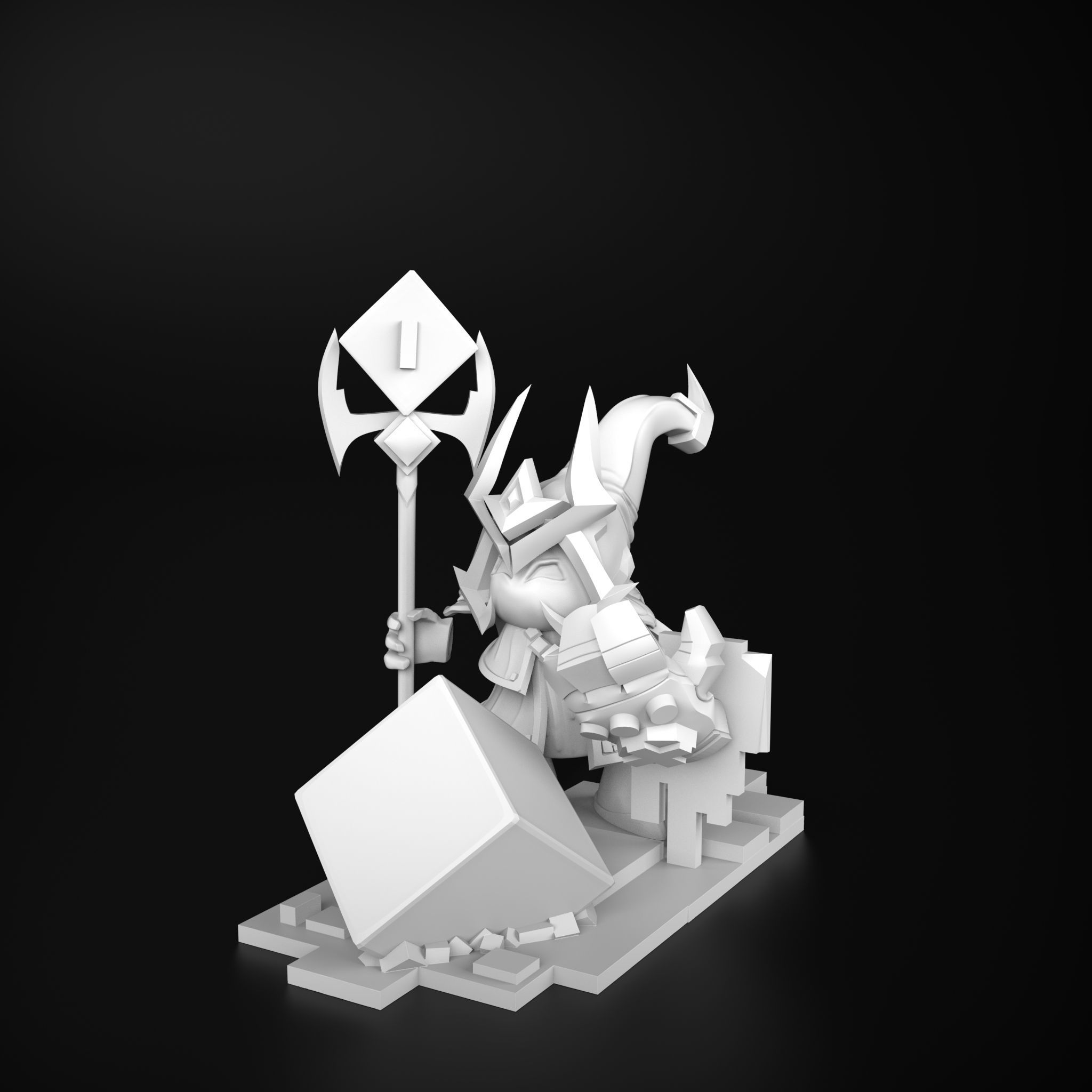Veigar Final Boss Figure 3D Model to print League of legends 3D model ...