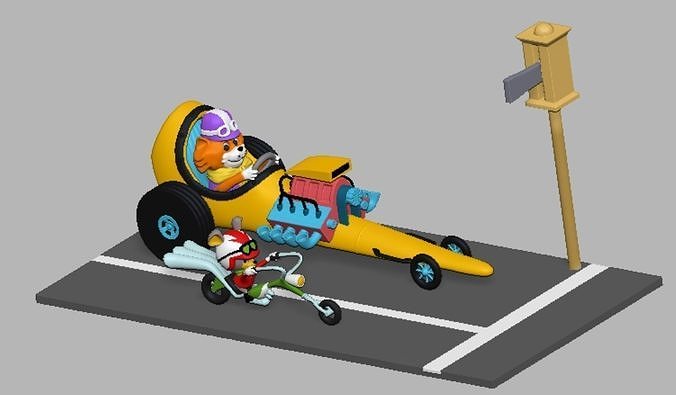 Motormouse and Autocat 3D model 3D printable | CGTrader