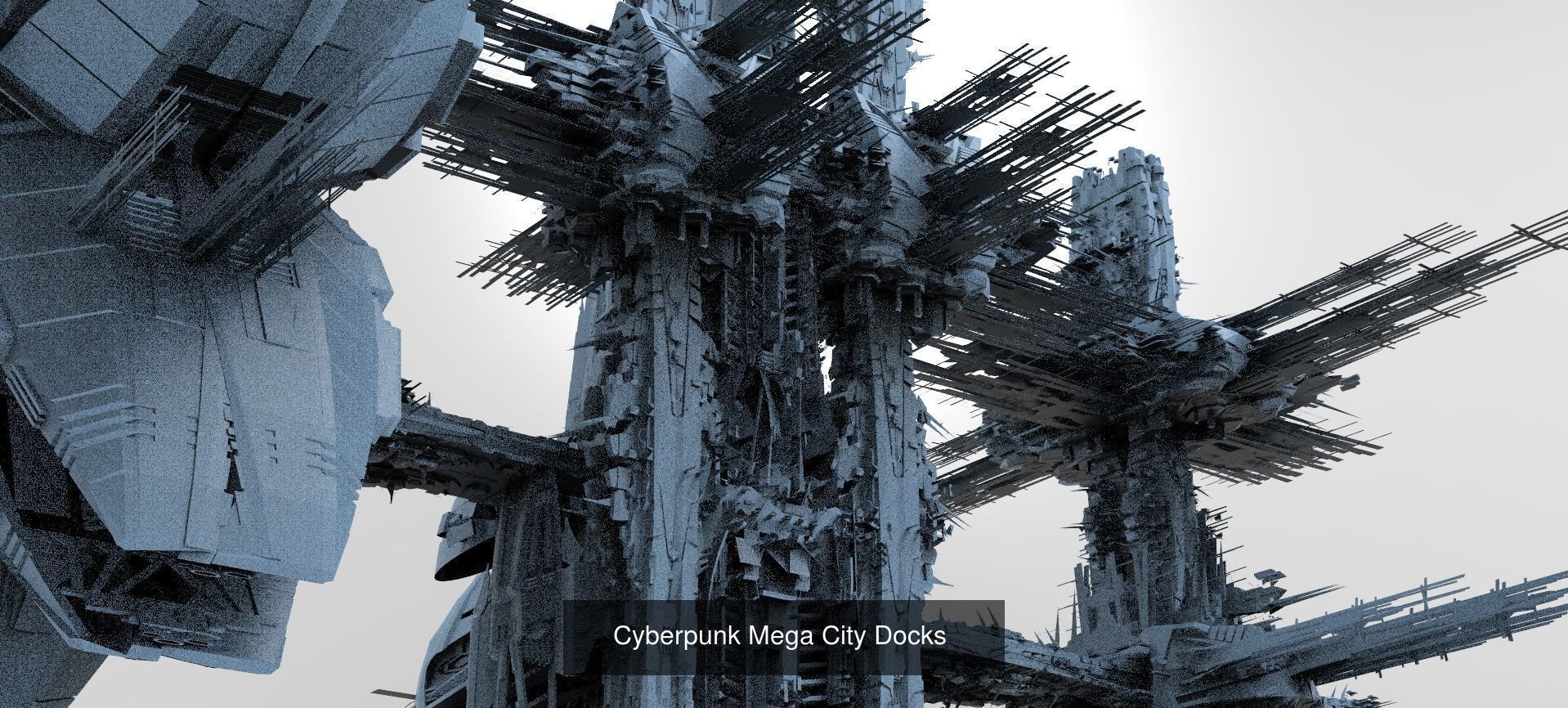 Sci fi Shipping Docks collection 1 | CGTrader