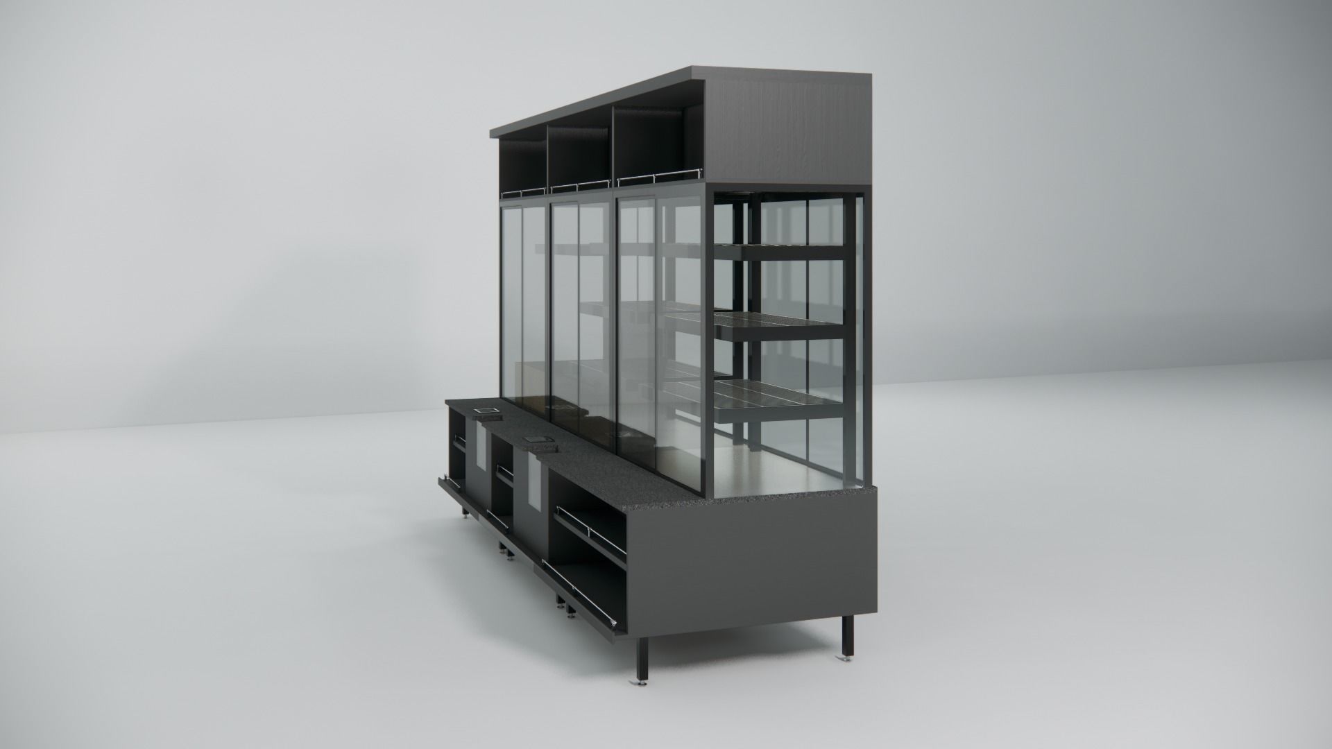 SUPERMARKET BAKERY DISPLAY 3D model | CGTrader