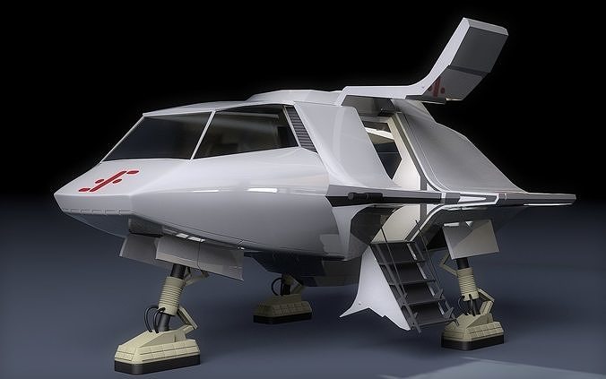 V SkyFighter Ship - External and Internal Detail 3D model 3D printable ...