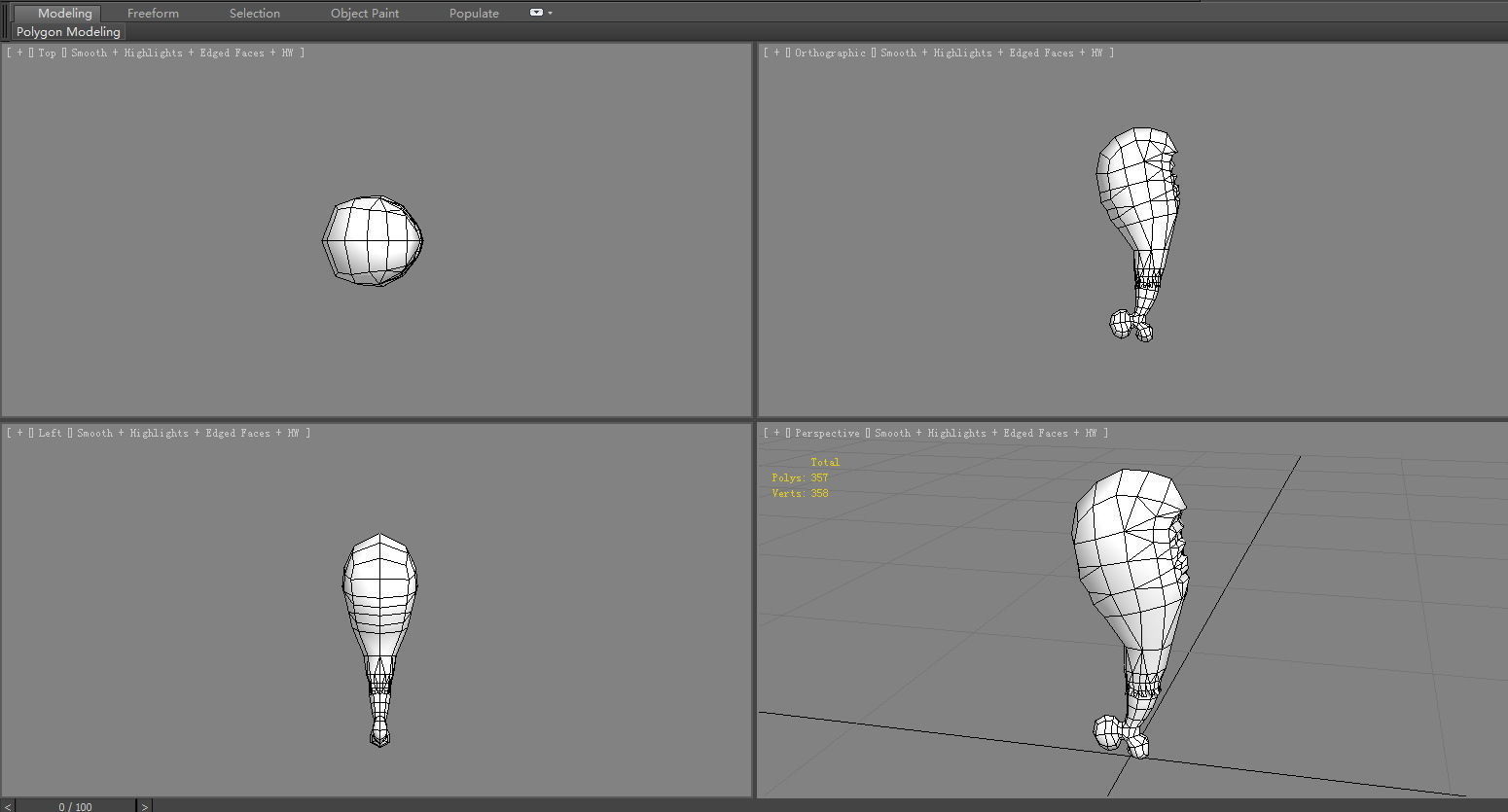 3D model Cartoon Turkey Leg VR / AR / low-poly | CGTrader