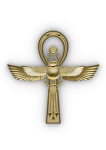 ANKH SCARAB 3D model 3D printable | CGTrader