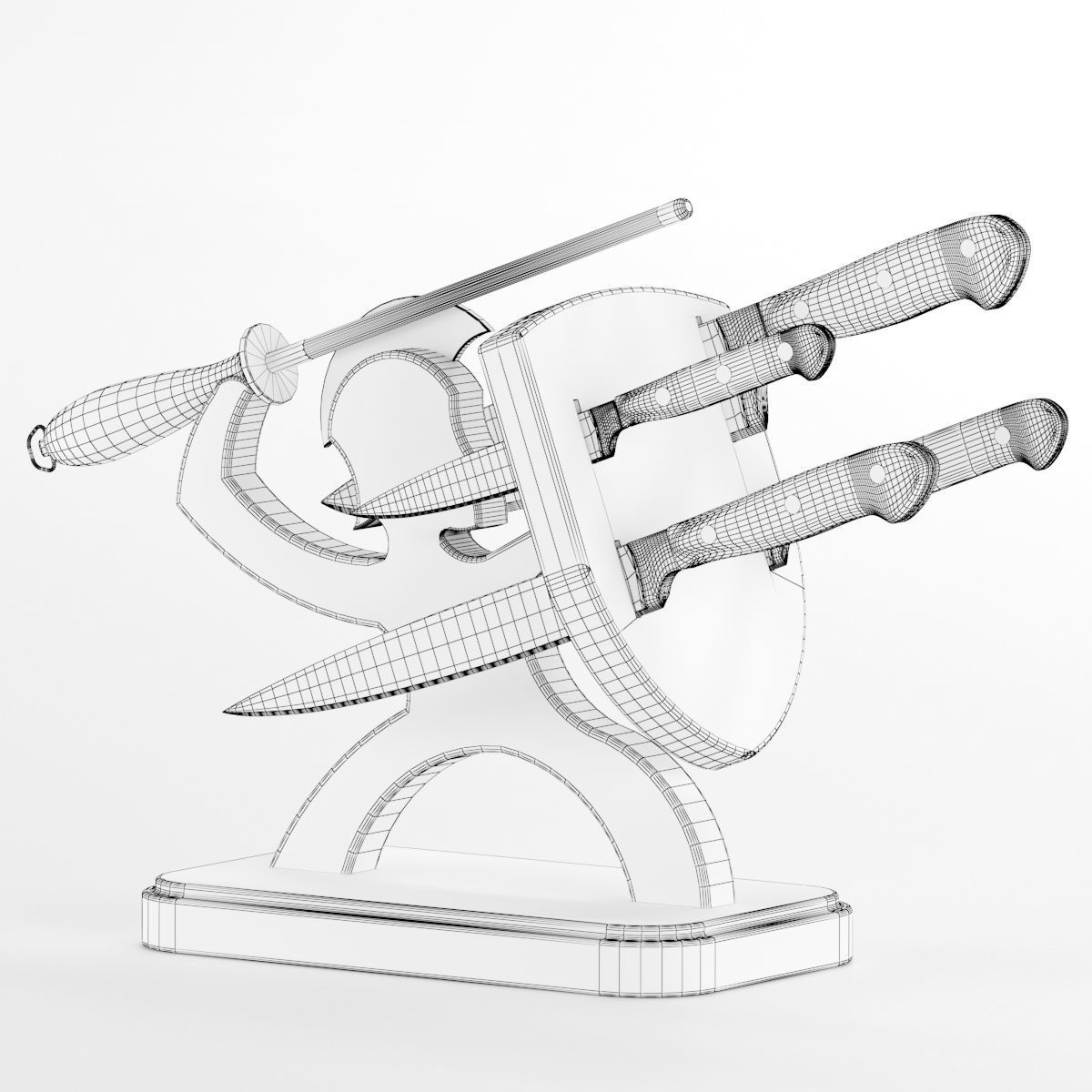 Spartan Knife stand 3D model | CGTrader