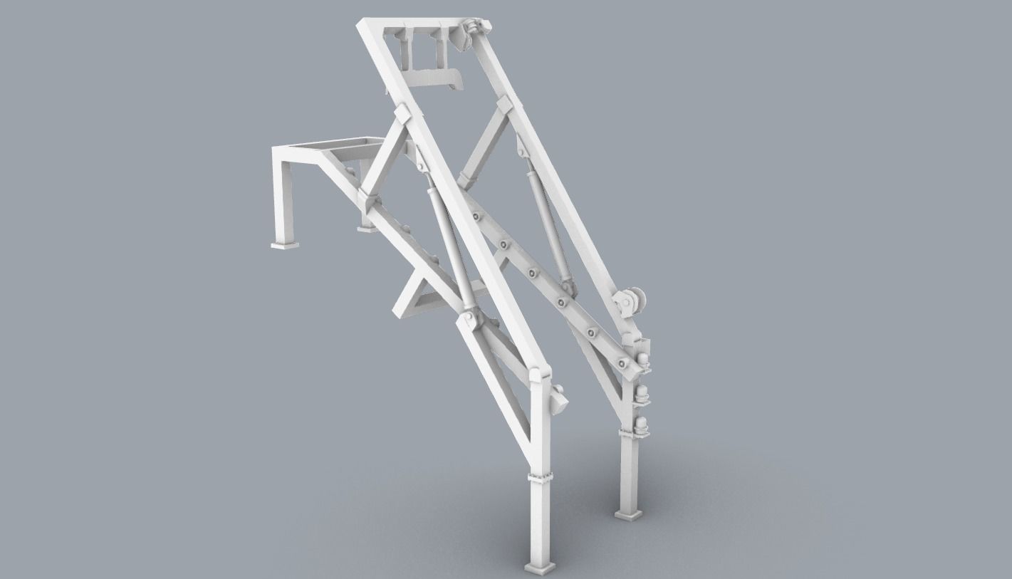 PM Lifeboat Free Fall Ramp 3D model 3D printable | CGTrader