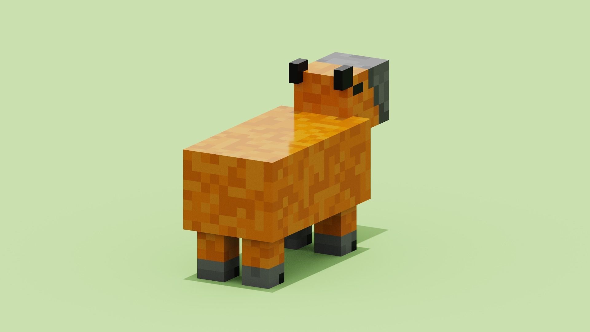 3D model Minecraft Capybara VR / AR / low-poly | CGTrader