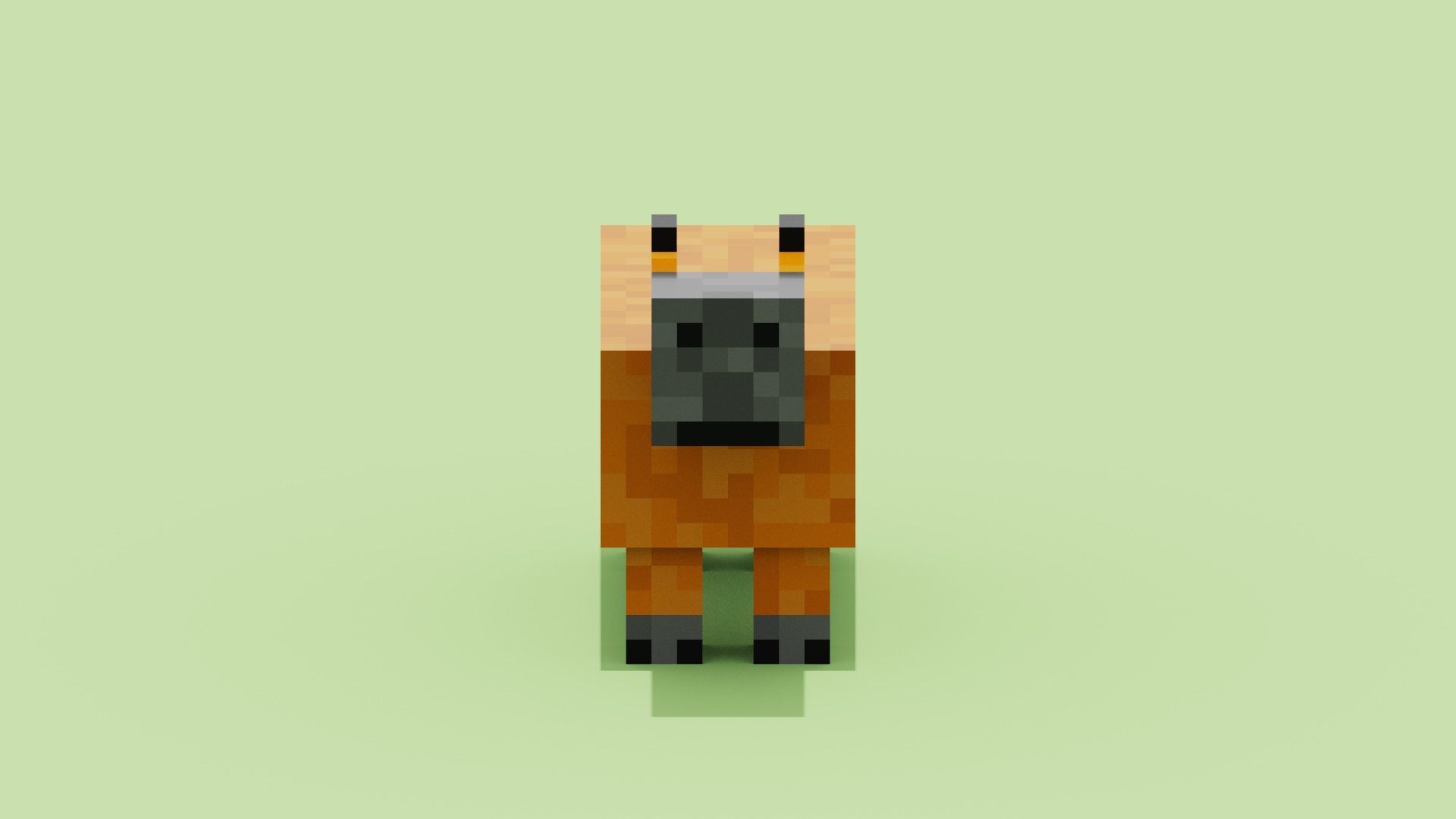 3D model Minecraft Capybara VR / AR / low-poly | CGTrader