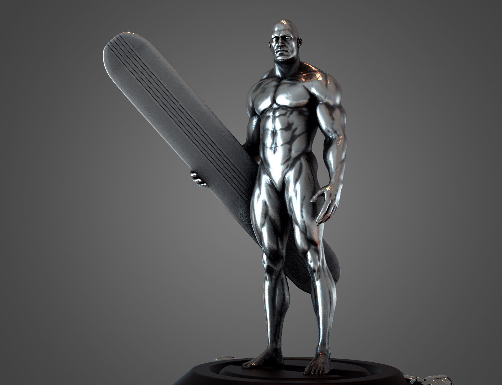 Silver surfer 3d print model 3D model | CGTrader