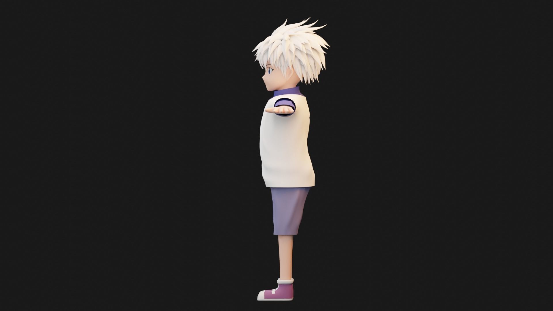Killua Zoldyck from Hunter X Hunter Concept 3D model | CGTrader