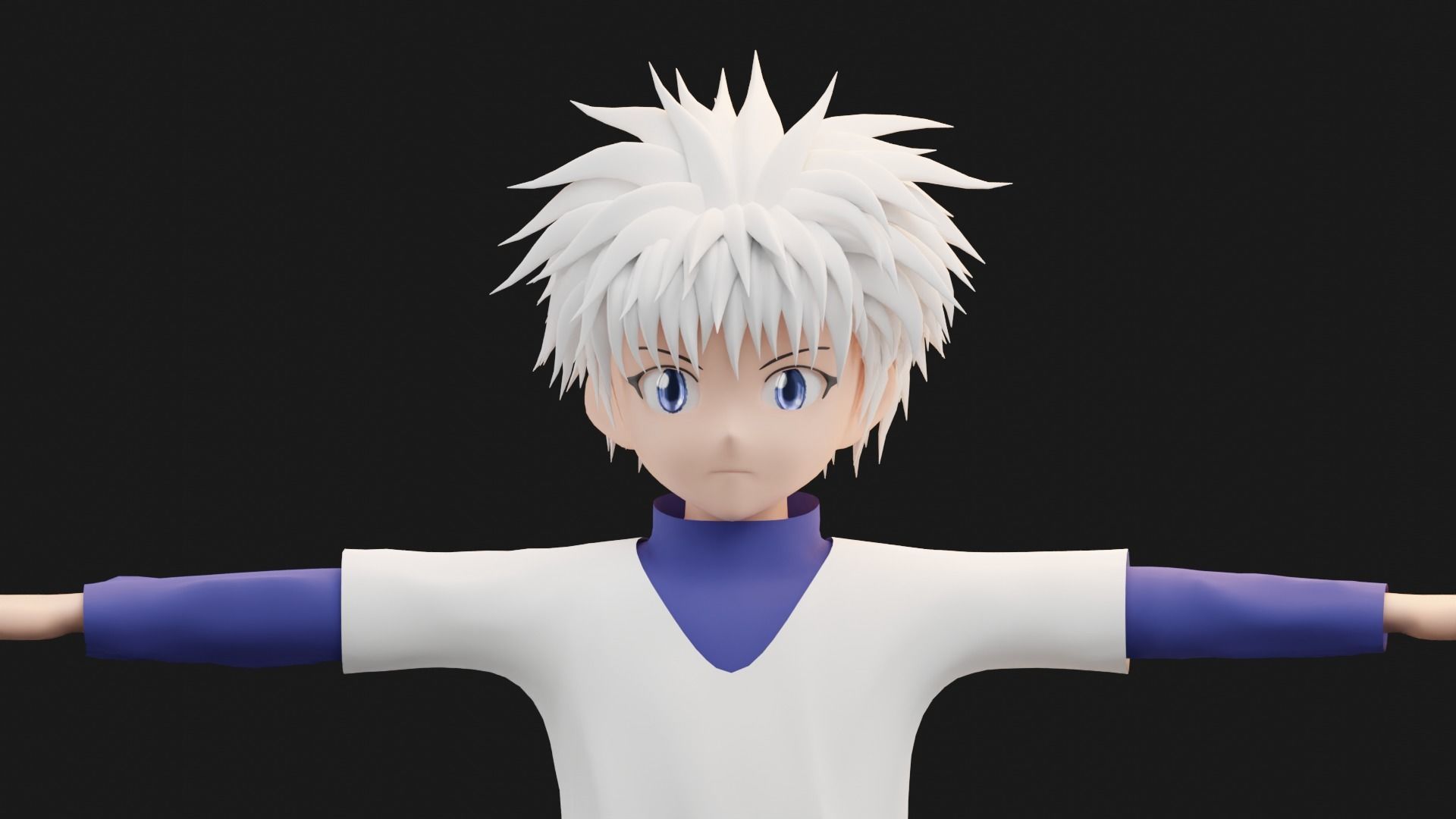 Killua Zoldyck from Hunter X Hunter Concept 3D model | CGTrader