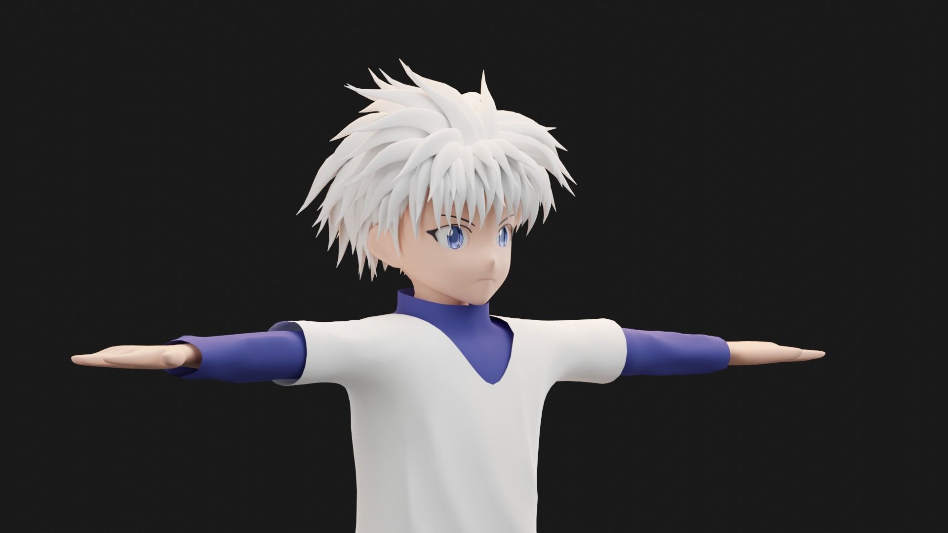 Killua Zoldyck from Hunter X Hunter Concept 3D model | CGTrader