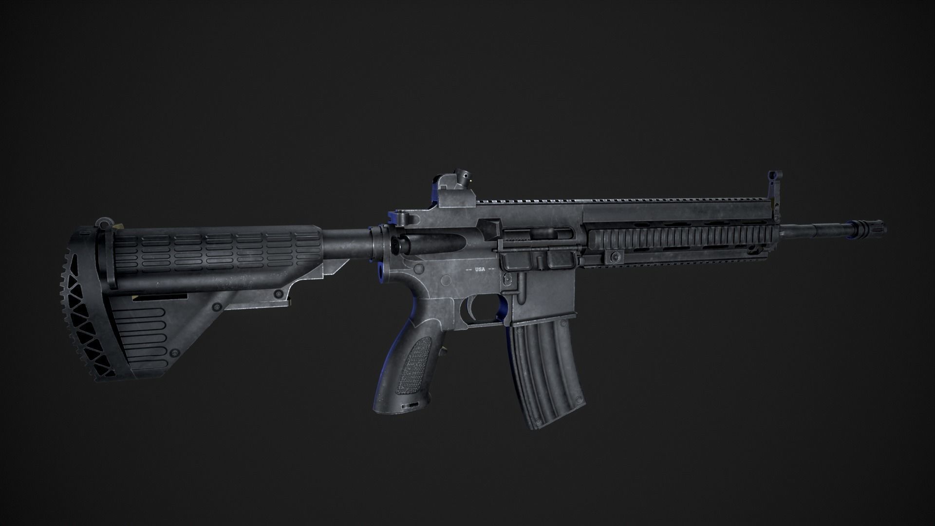 M416 Realistic Assault Rifle 3D model | CGTrader