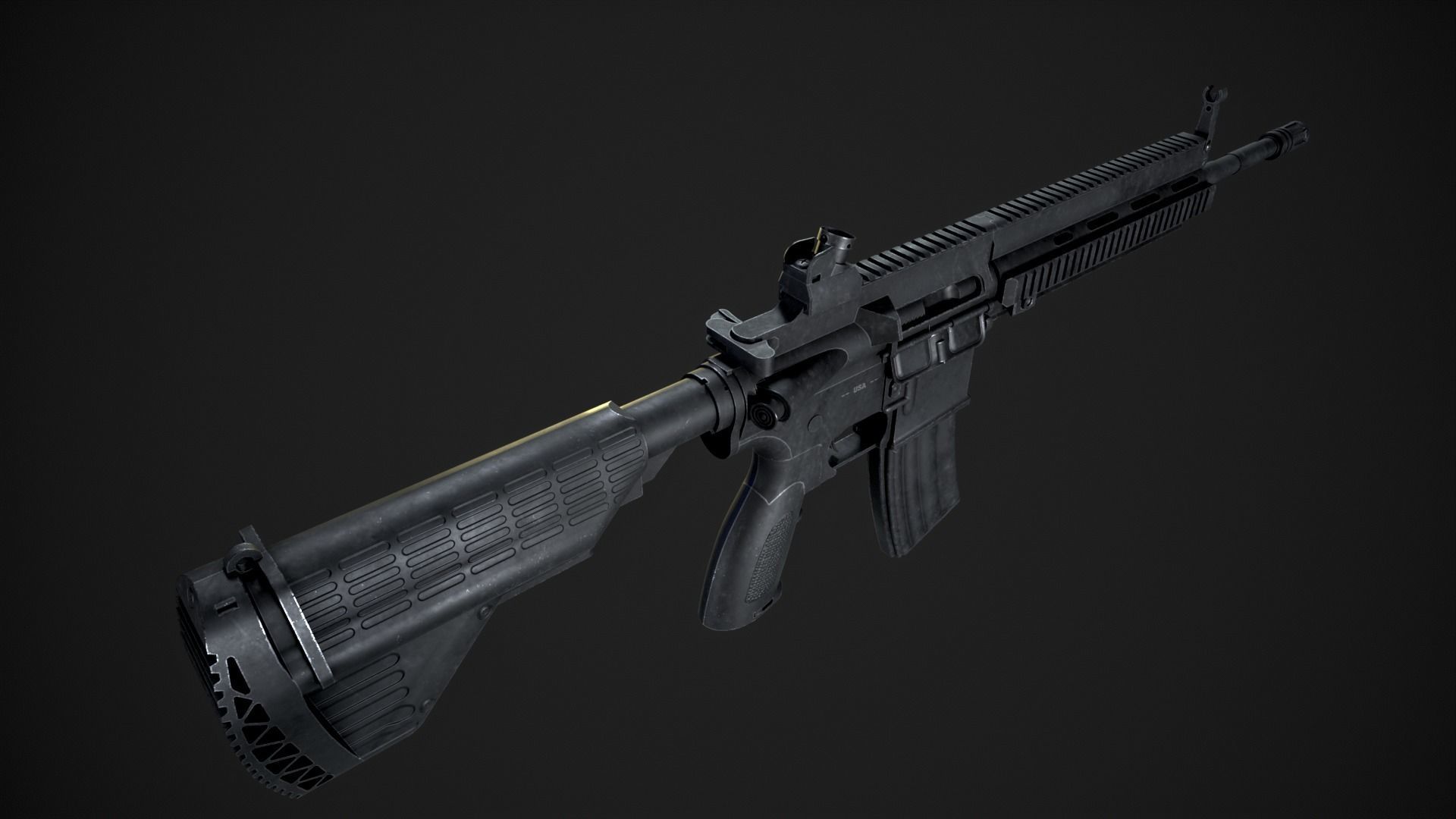 M416 Realistic Assault Rifle 3D model | CGTrader