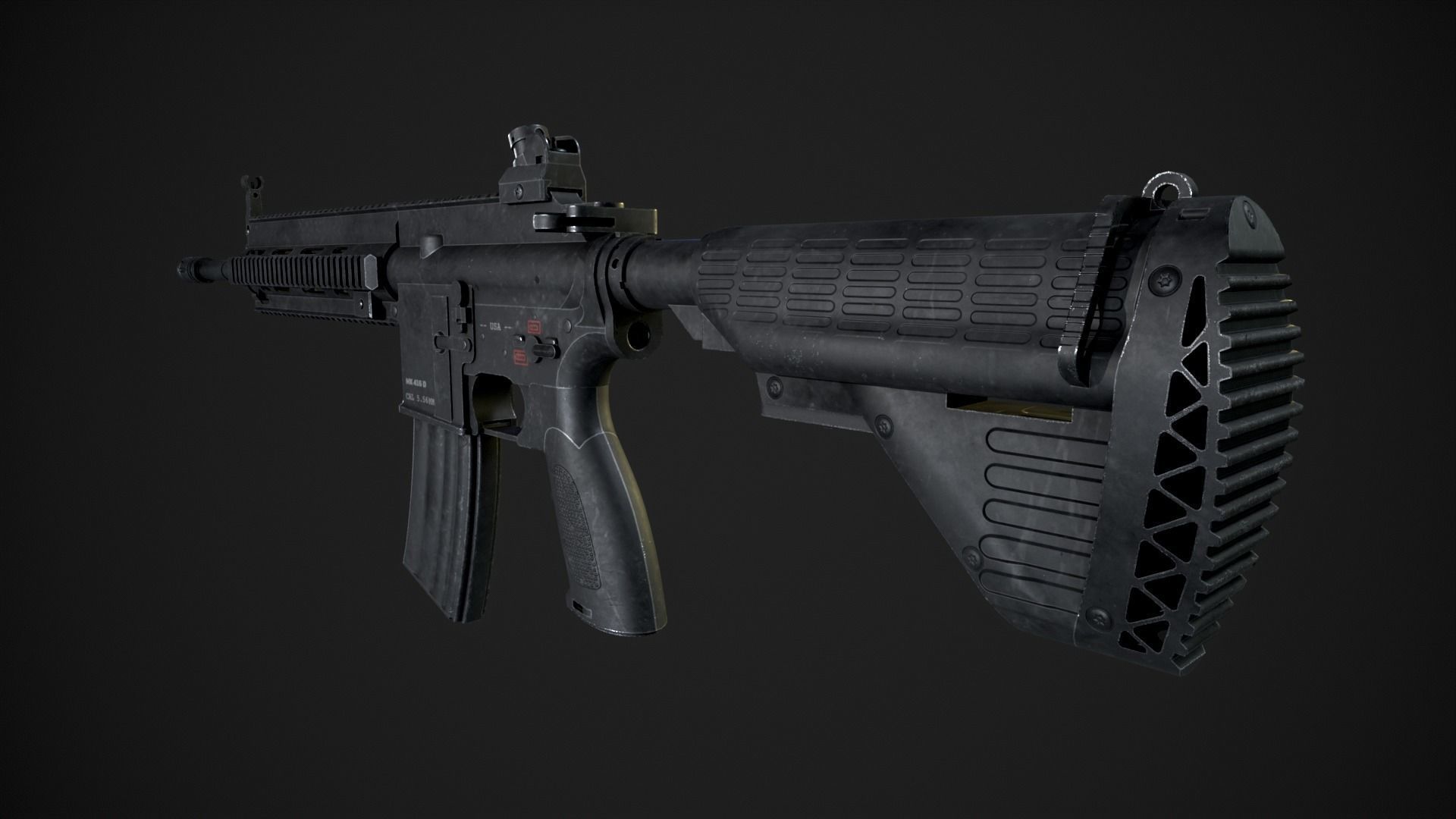 M416 Realistic Assault Rifle 3D model | CGTrader