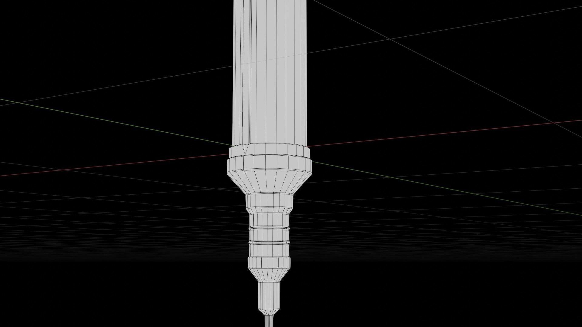 3D model Antique medical syringe with 4k pbr textures VR / AR / low ...