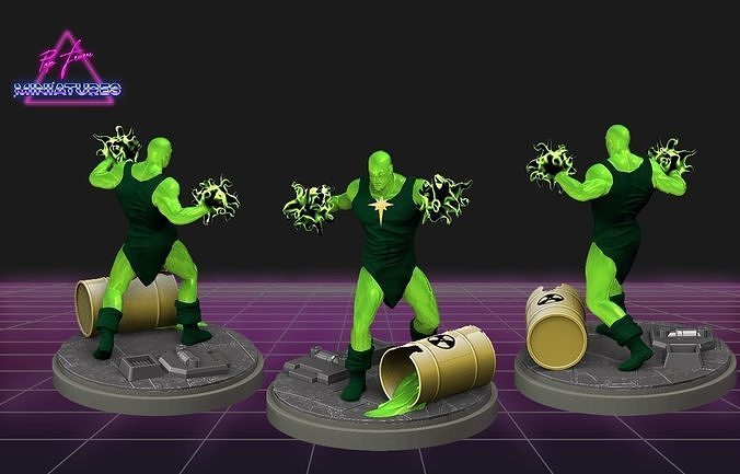 Radioactive Man Miniature from Marvel Comics 3D model 3D printable ...