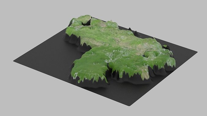 3D model Venezuela Map Country VR / AR / low-poly | CGTrader