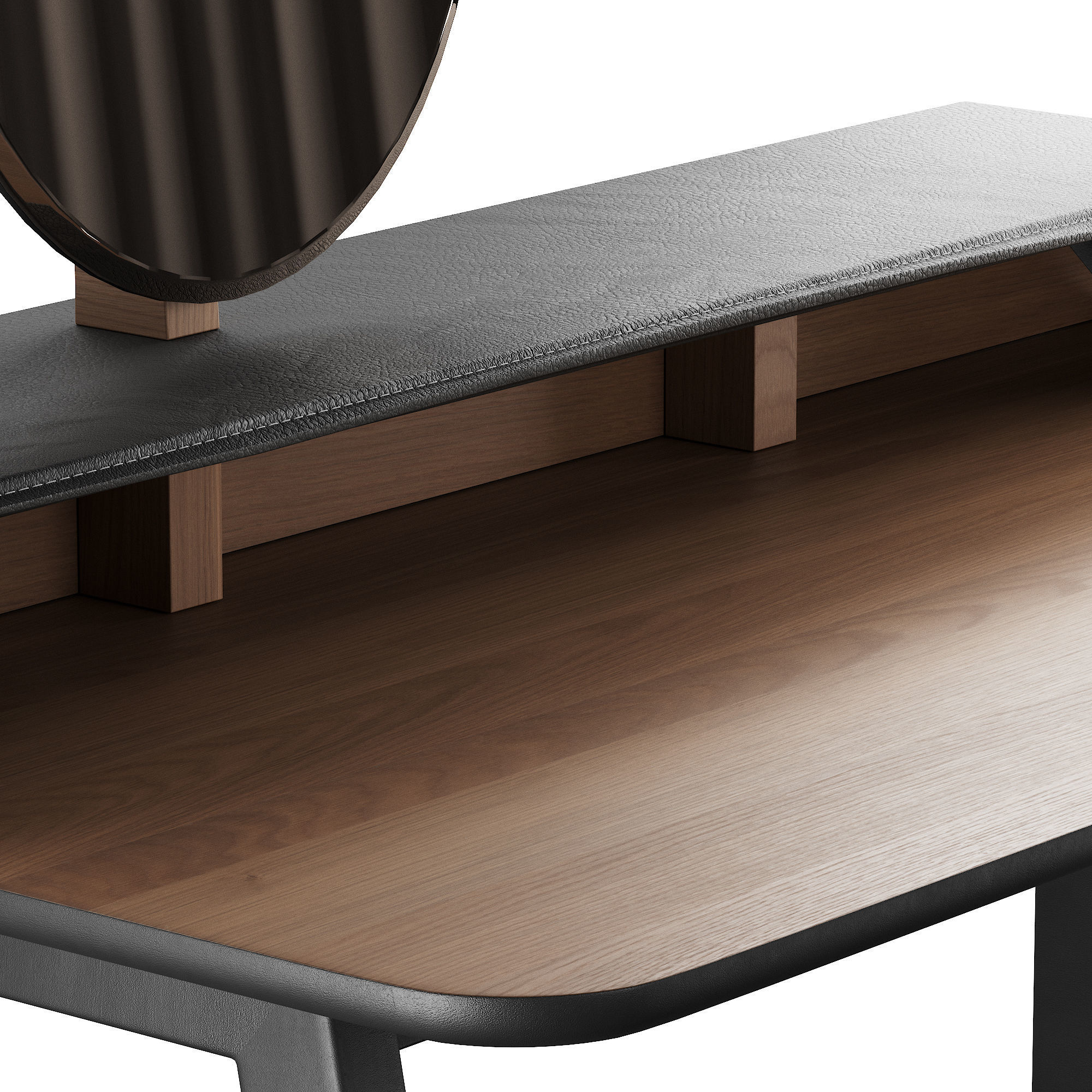 327 Vanity Desk 04 Tolda Desk by Miniforms and Mono Pouf 3D model ...