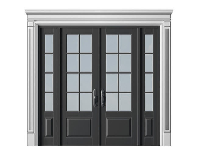 Entrance modern classic street Doors 3D model | CGTrader