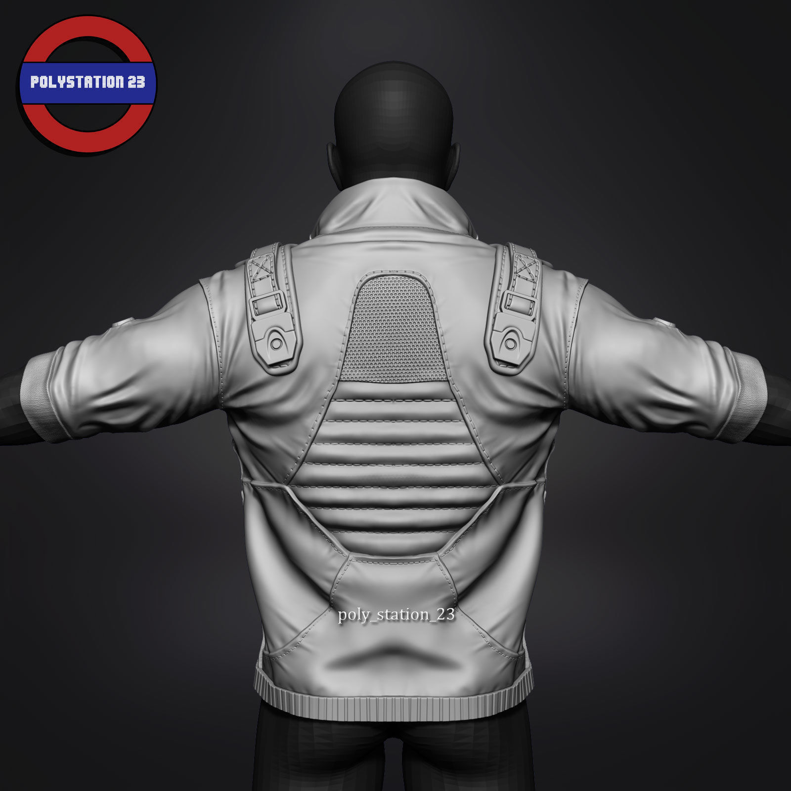 sci fi jacket v1 zbrush highpoly sculpt 3D model | CGTrader