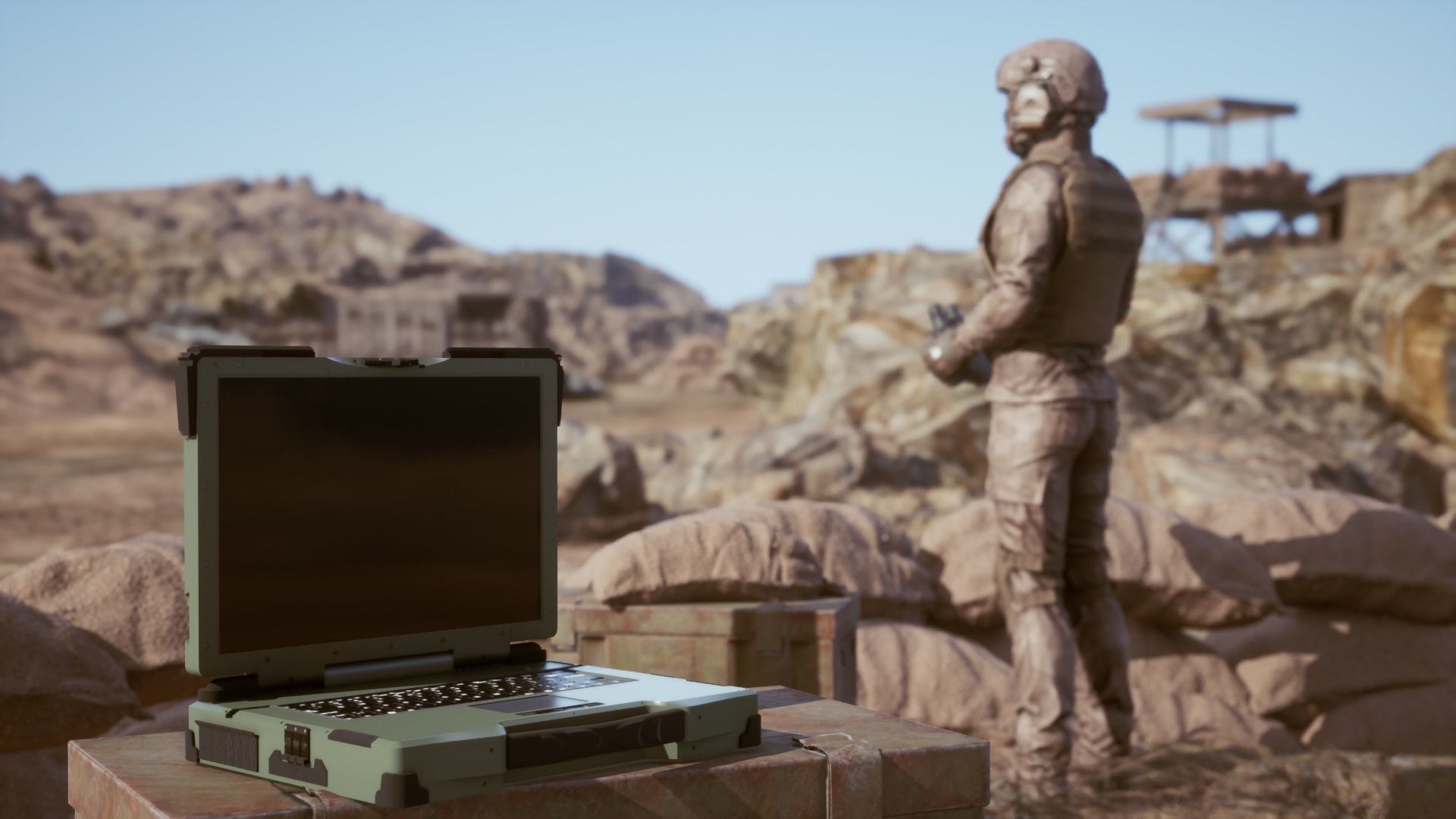 Toughbook Rugged Laptop 3D model | CGTrader